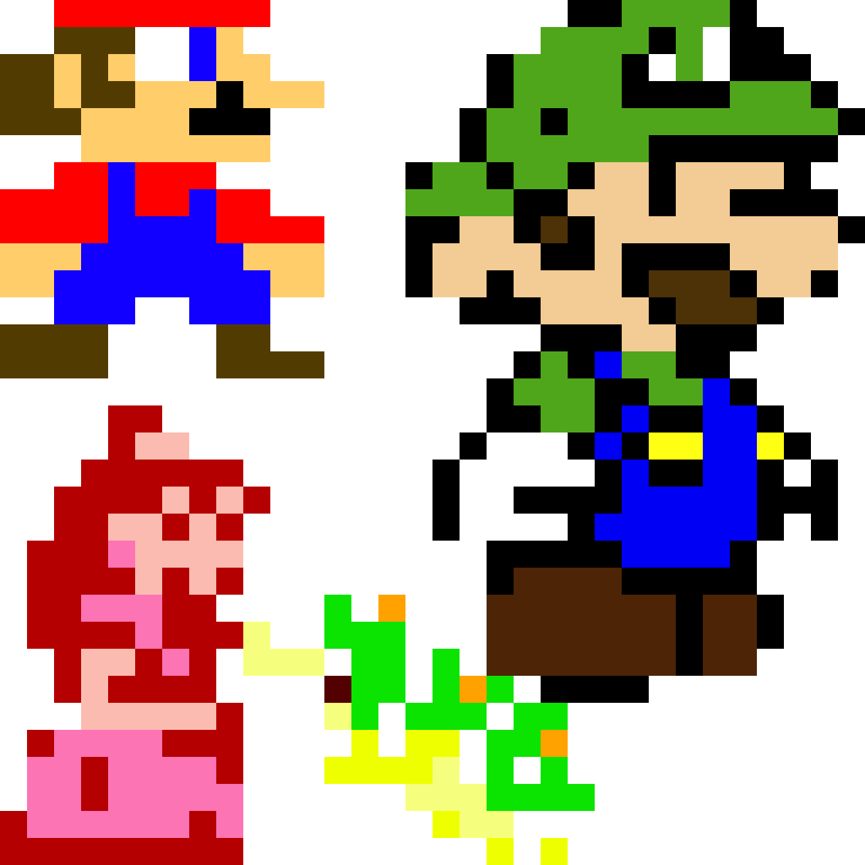 Pixilart - MARIO BROS by ICEMAN8000