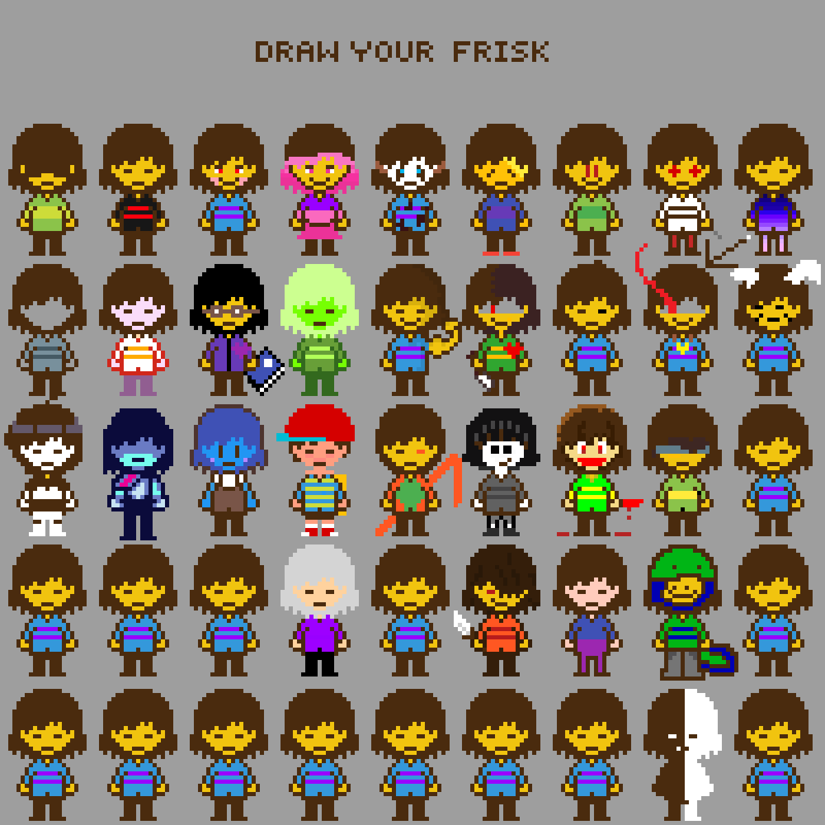 Pixilart - MAKE YOUR OWN FRISK! by Spmton
