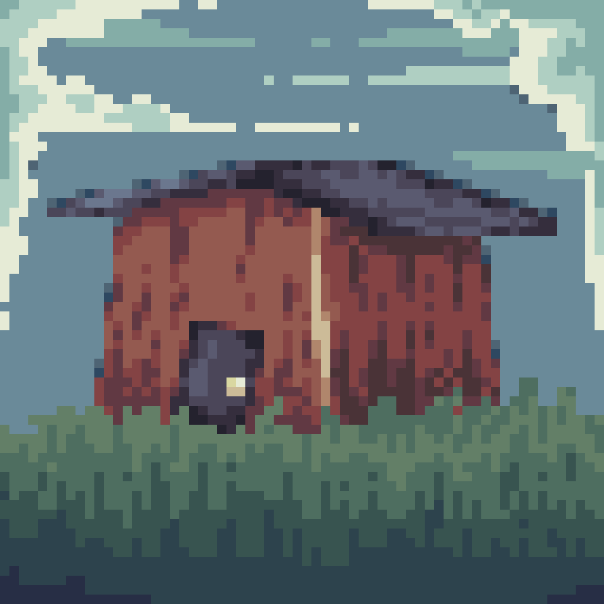 Pixilart - da goofy house by Idiocy