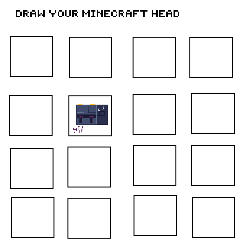 Pixilart - Draw your MC head by D-Night221