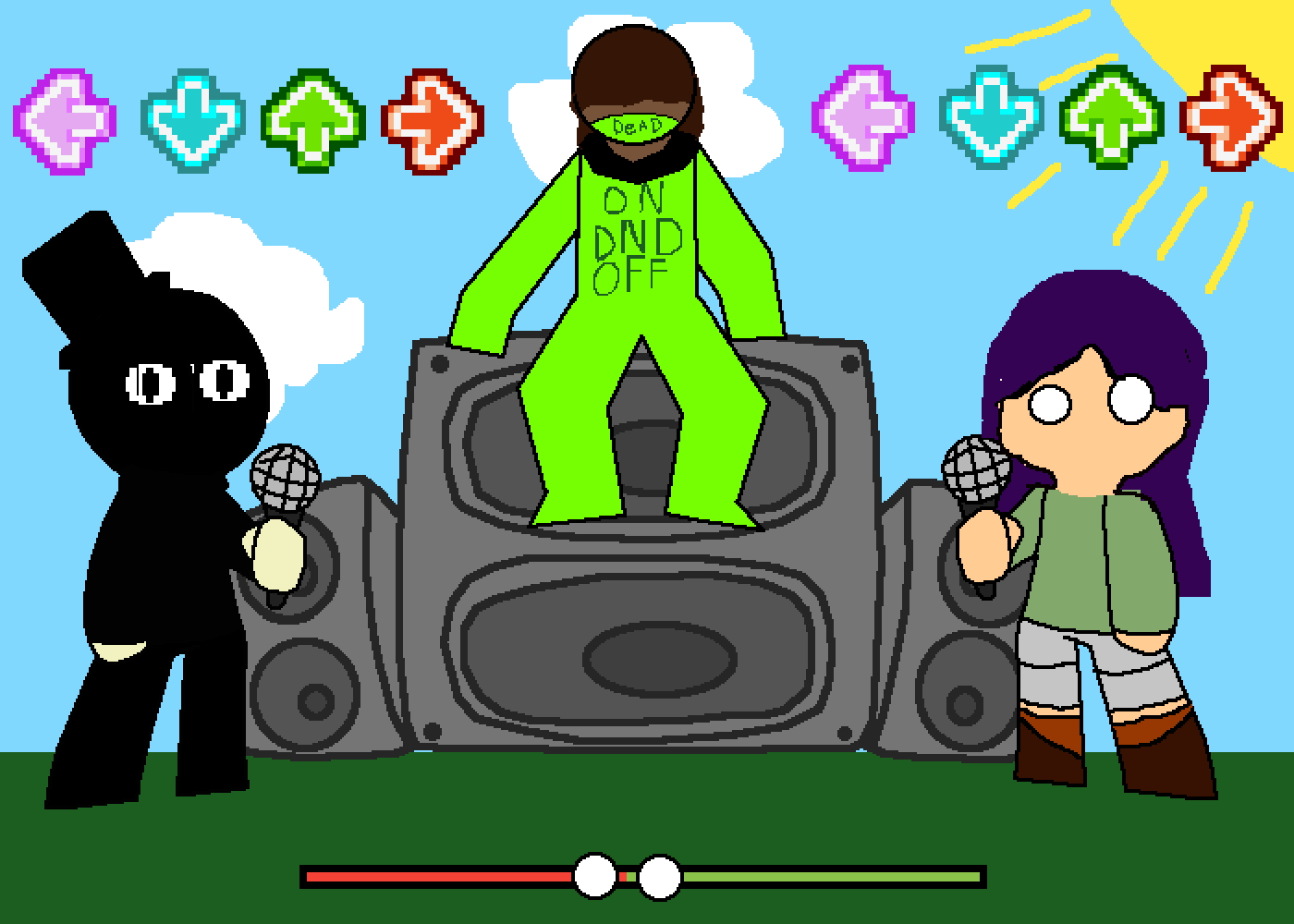 Pixilart - fnf collab base (updated) by baby-waffle