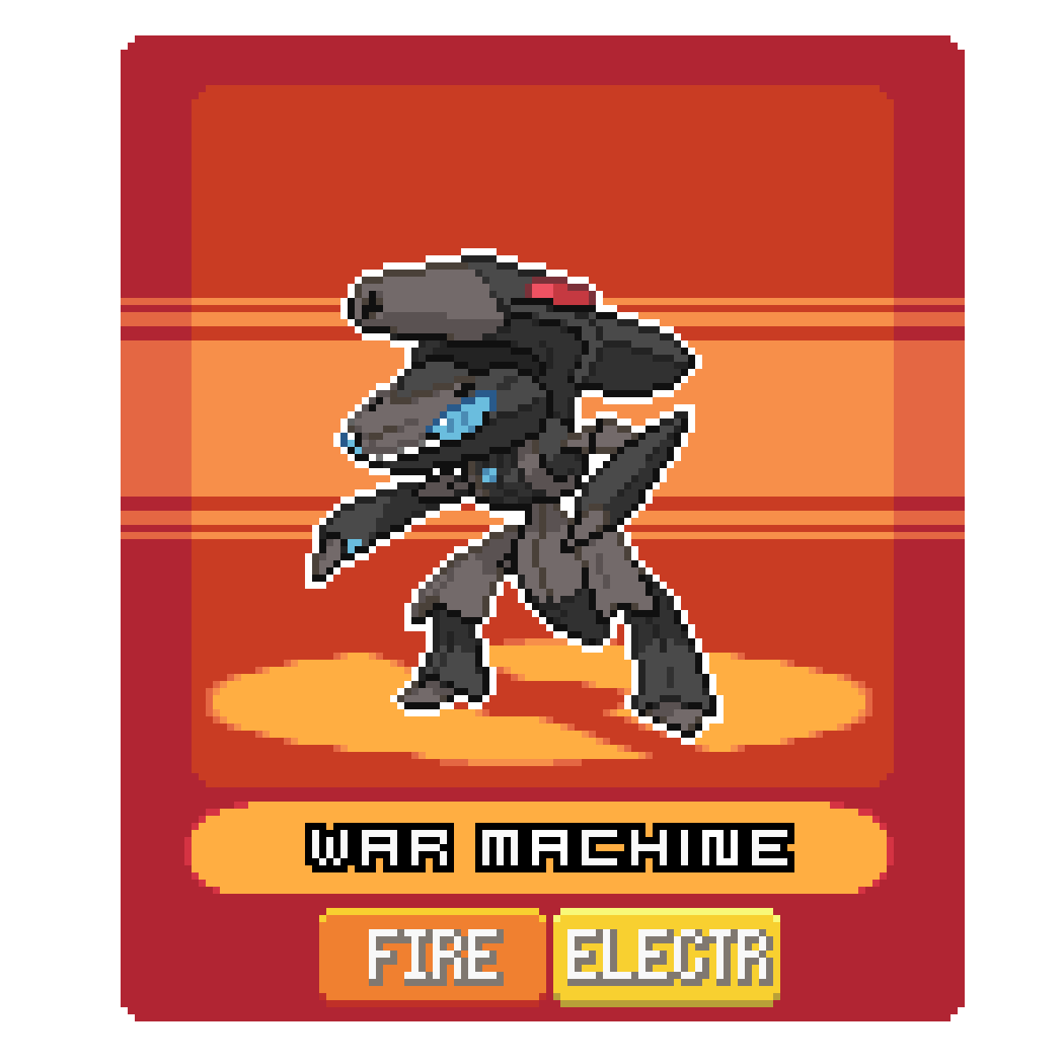 Pixilart - War Machine Pokemon by Ebn28