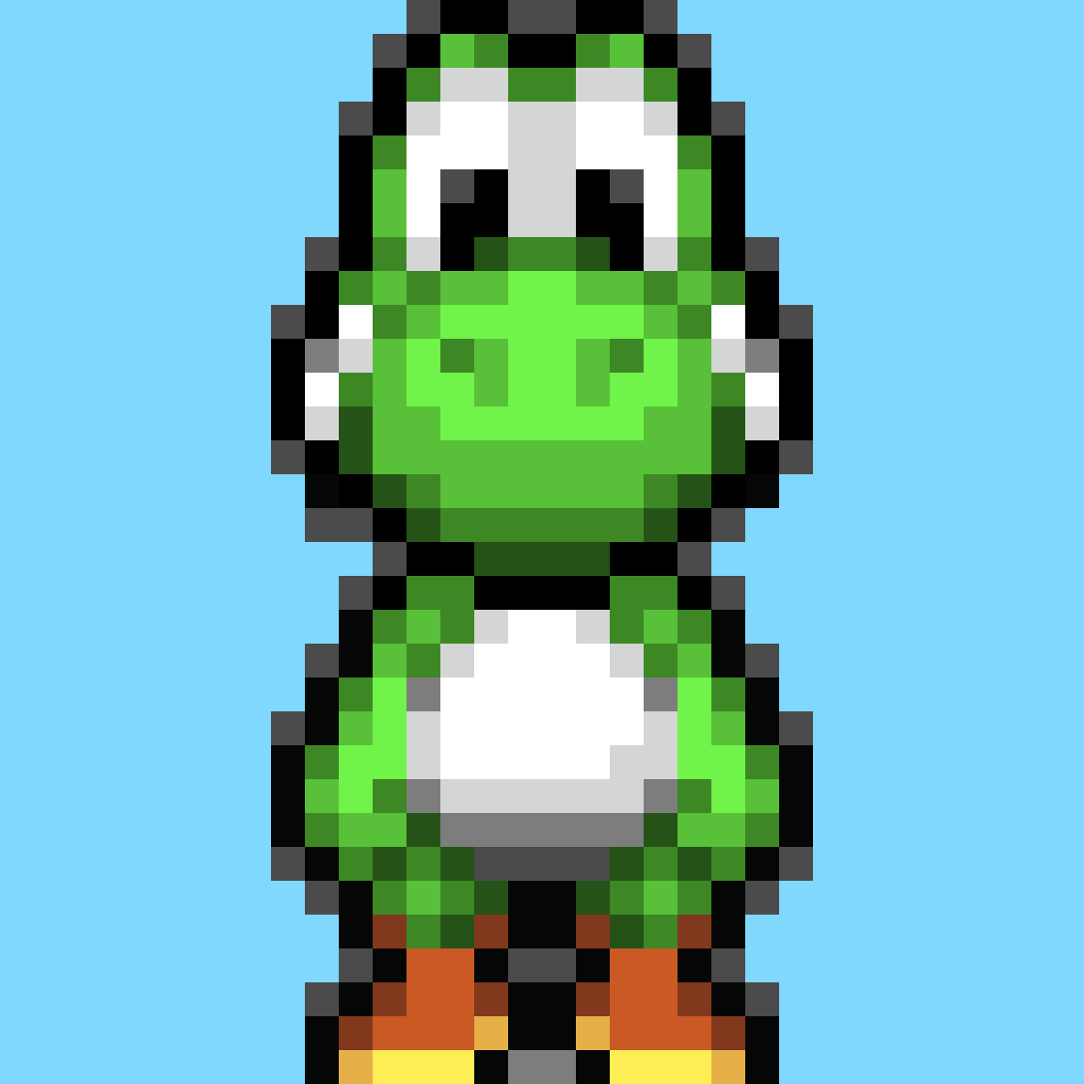 Pixilart - Yoshi from Super Mario by heilsena