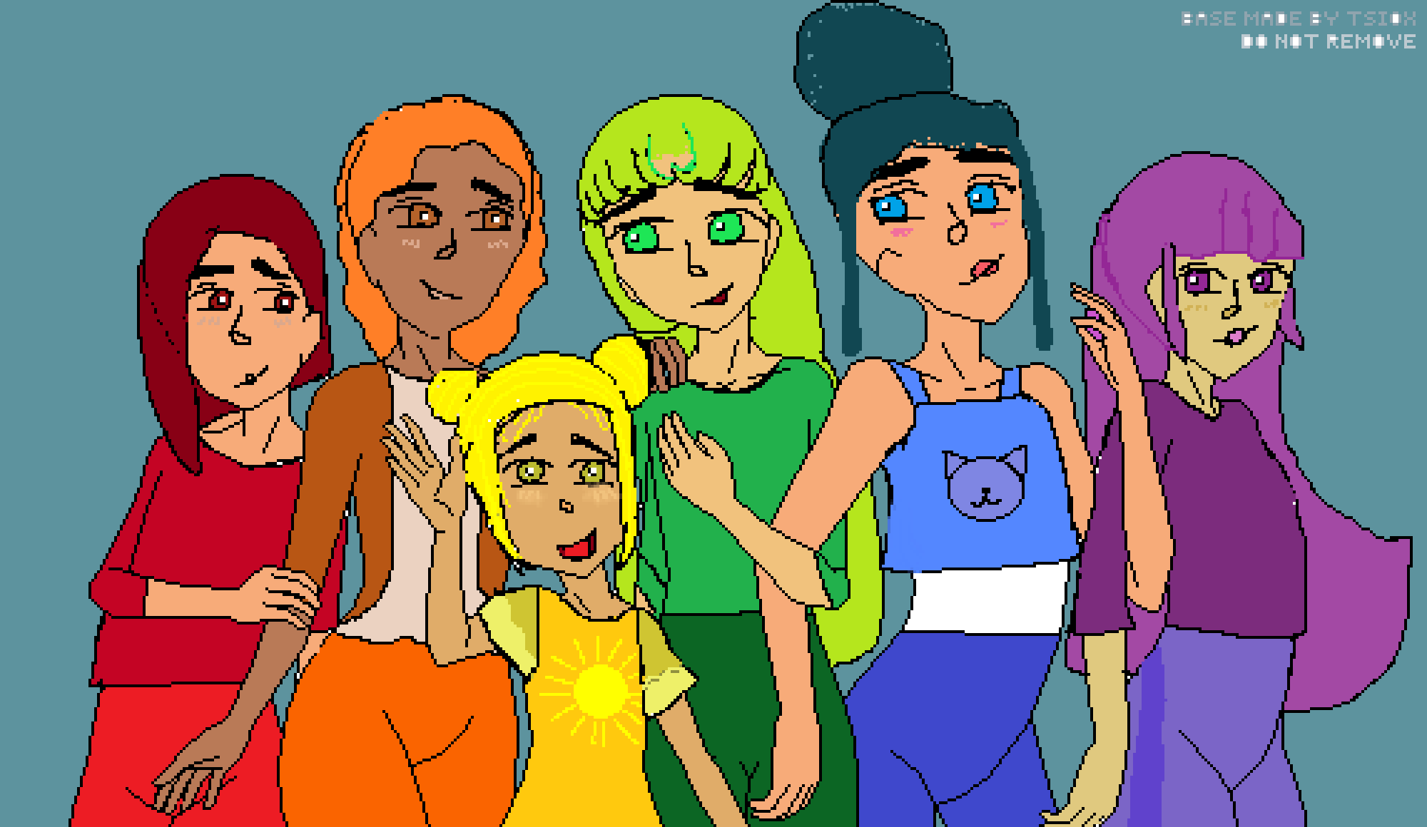 Pixilart - rainbow friends by Angela-Njile