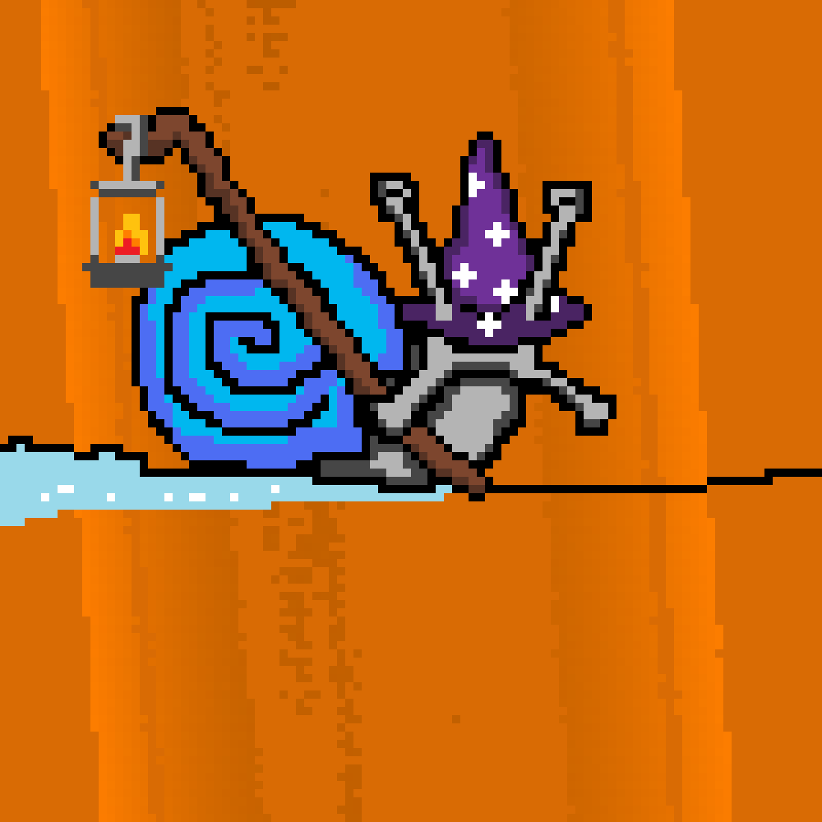 Pixilart - The Wizard Snail! by mickeymoose