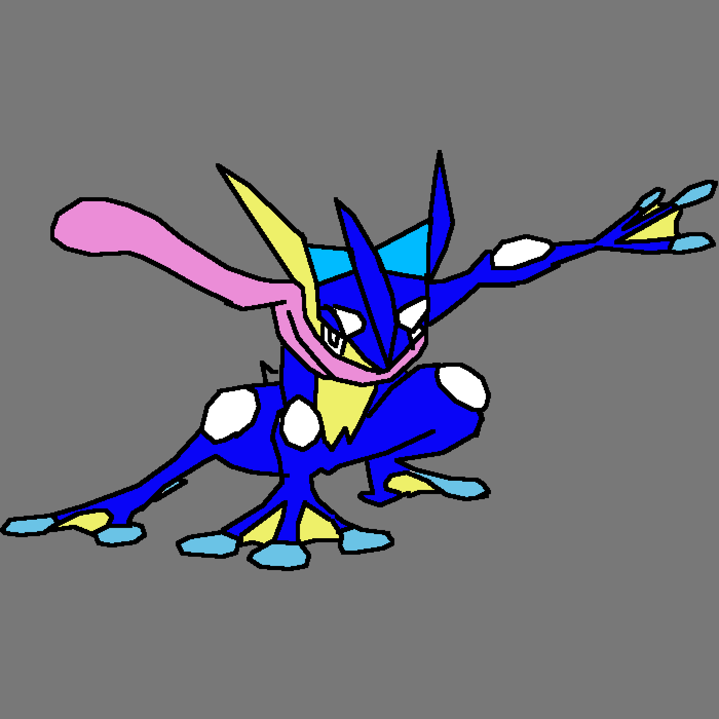 Pixilart - Greninja by BlueAxolotl123