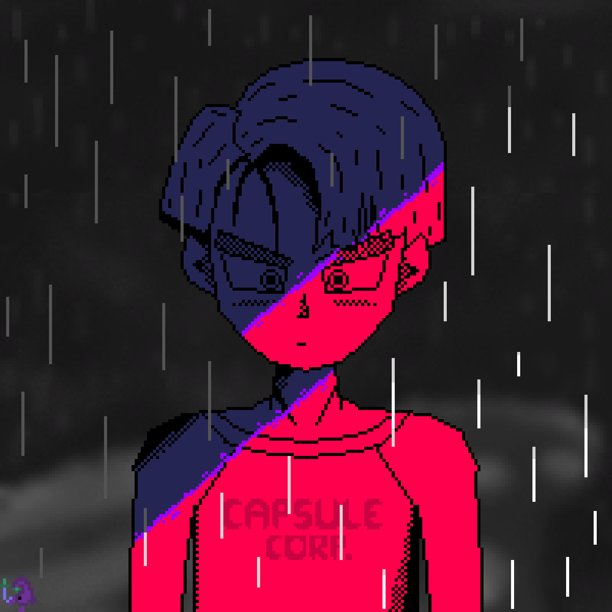 Pixilart - Future Trunks in the rain by HauntedPhoenix