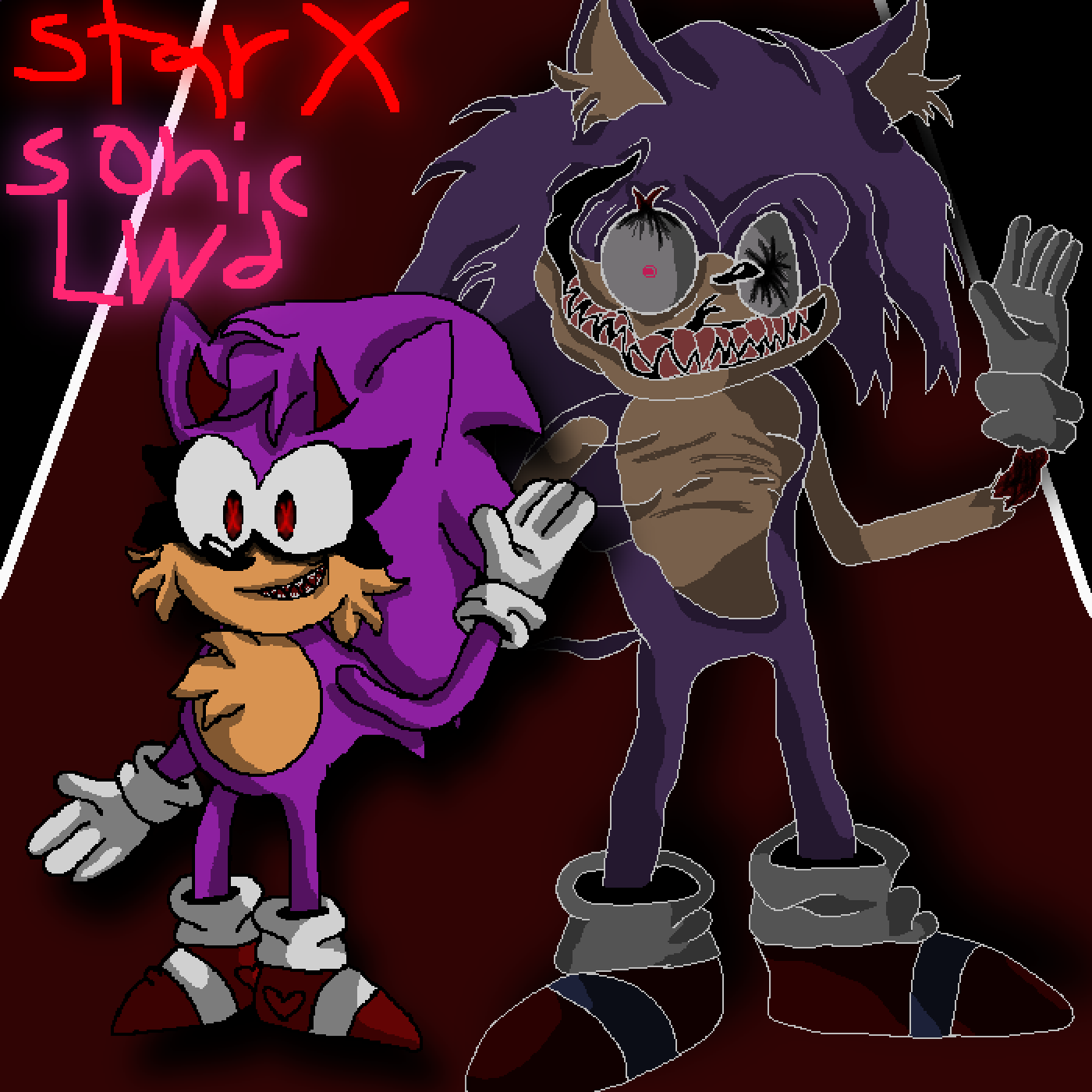 Pixilart - Star X and Sonic.LWD by fileName-LWD