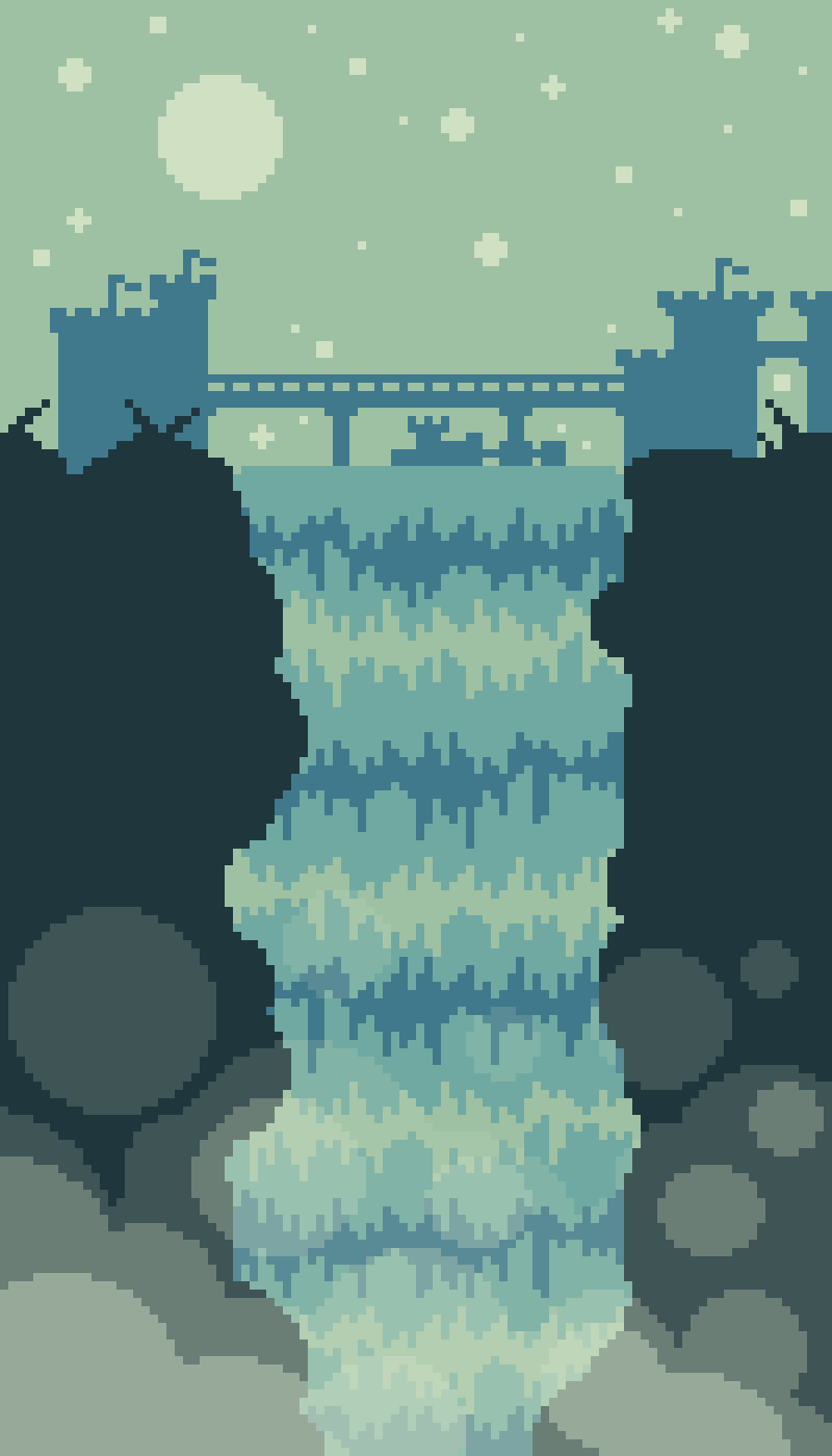 Pixilart - Waterfall by DanTheBerry