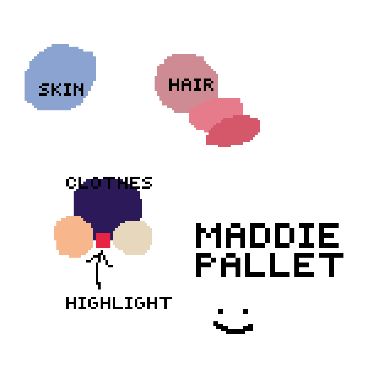 Pixilart - Maddie Color Palette by Gregetory