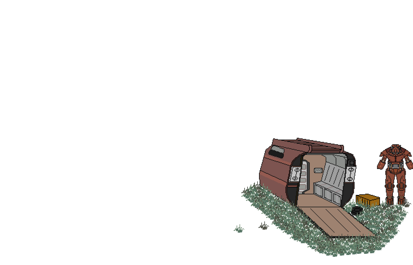 Pixilart - Fallout scene WIP 2 by Fallout-Design