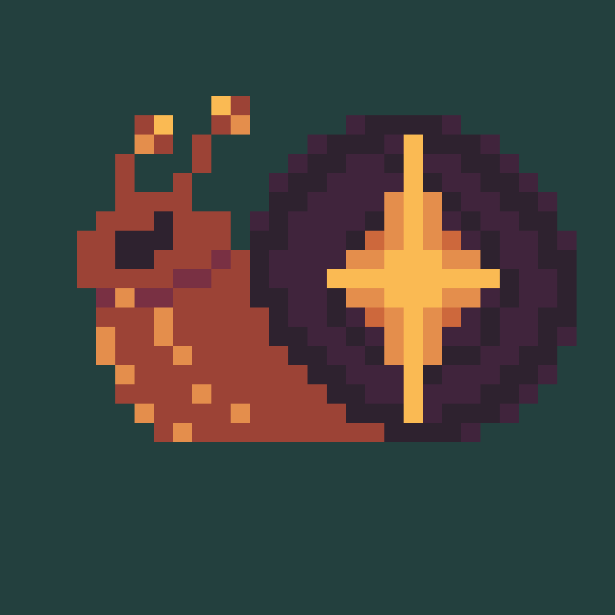 Pixilart - Orange Snail by TheFritz