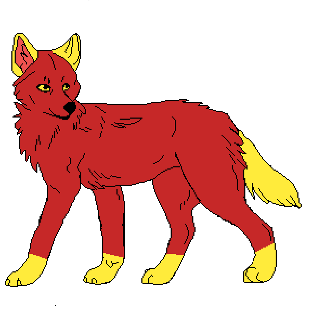 Pixilart - Jay s wolf Red by RedAssassin008