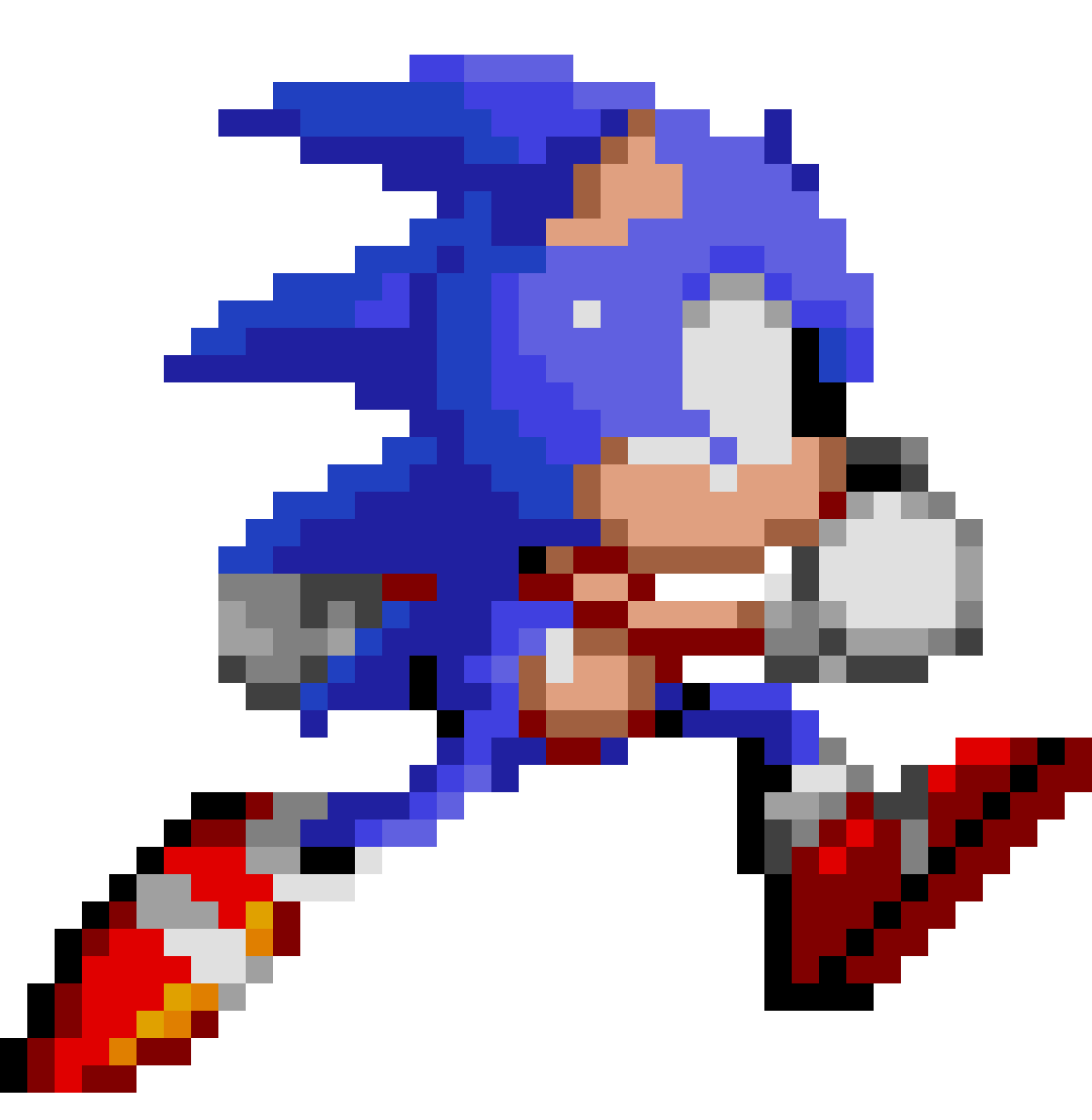 Pixilart - Sonic 2 walk by omargaming14614