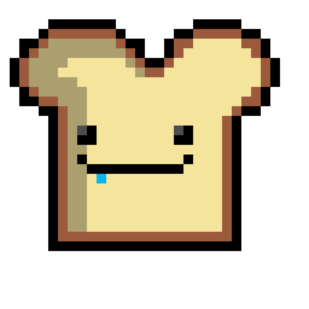 Pixilart - toast Sprite for toast clicker by UnknownCubezz