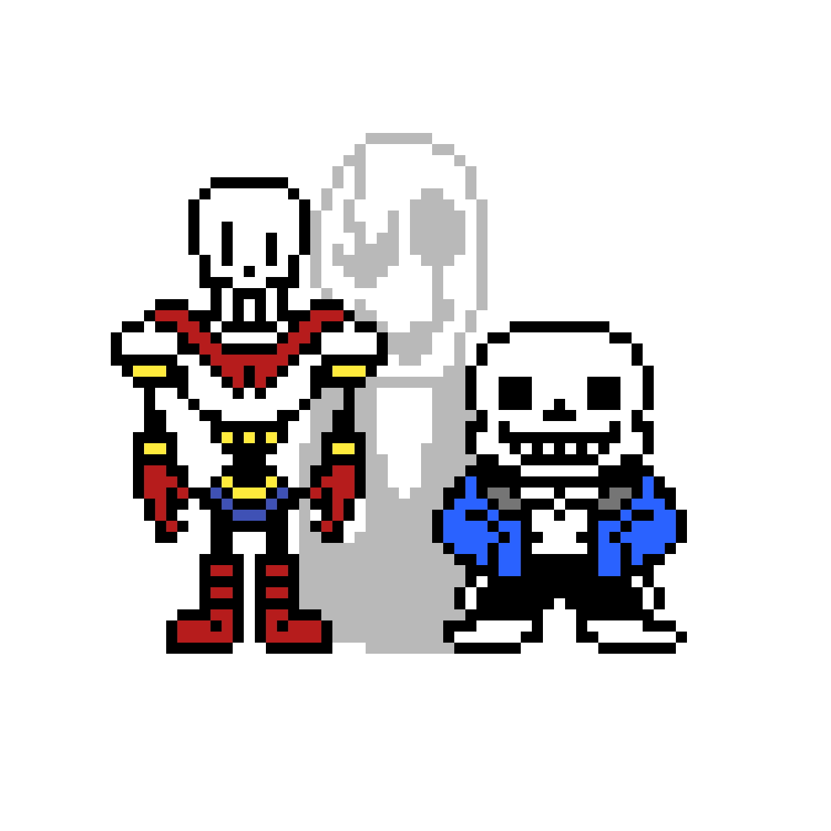 Pixilart Skeleton Bros By Rjw3009