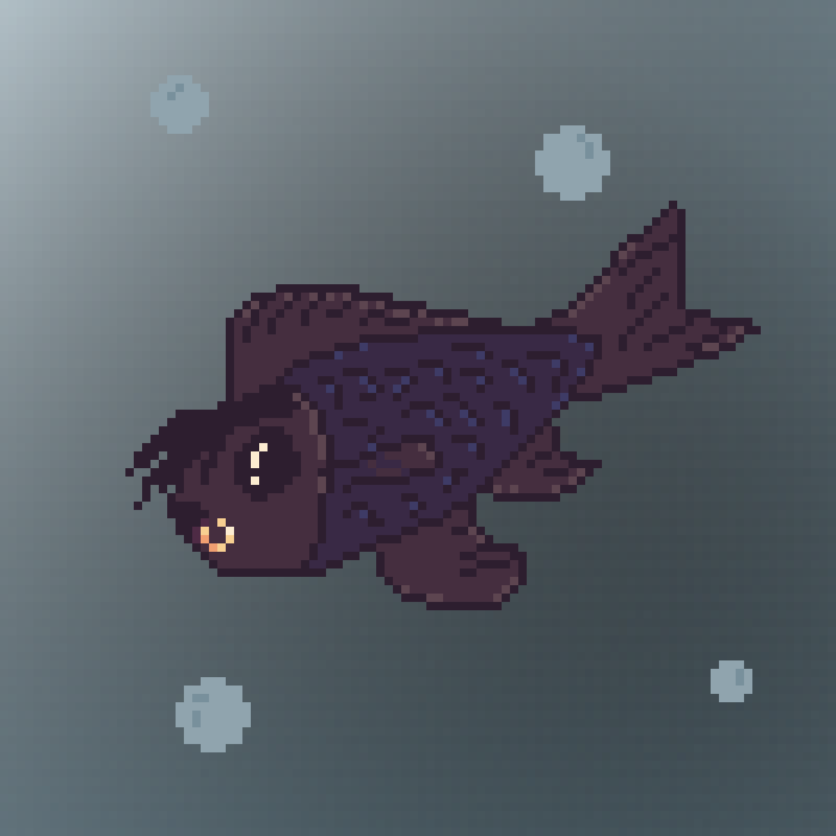 Pixilart - Gothic goldfish by Jonsku