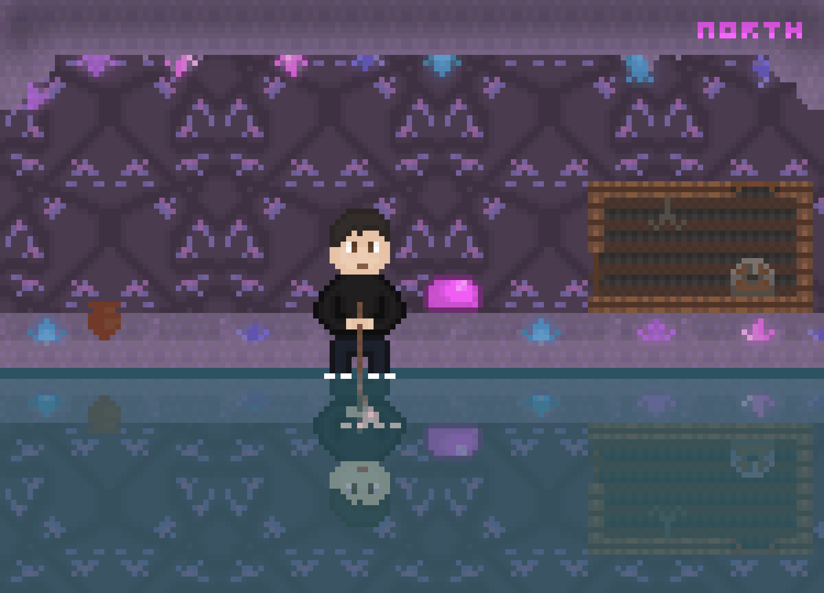 Pixilart - Fishing in Underground Hallow (Terraria) by North4146