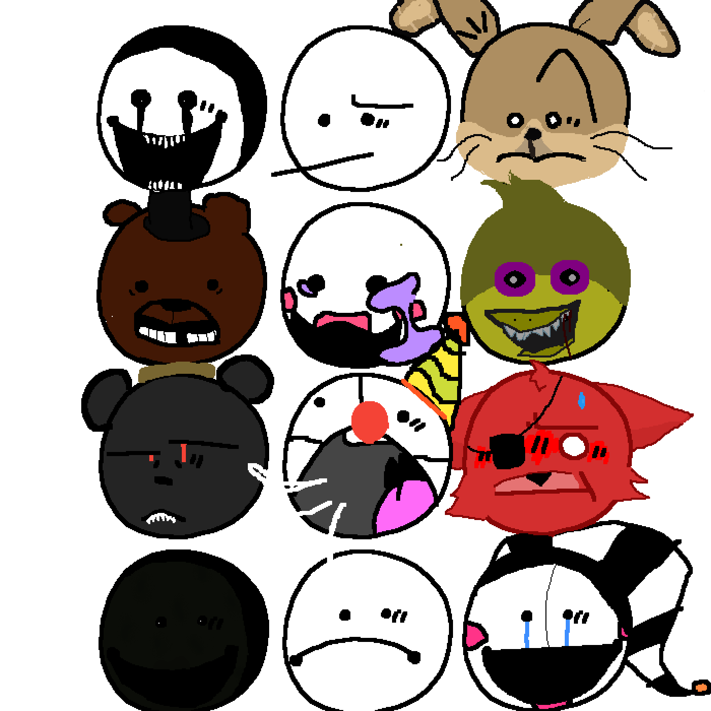 Pixilart - add a fnaf face!!!!!!!! (mine is Enard by ERIC-SUS