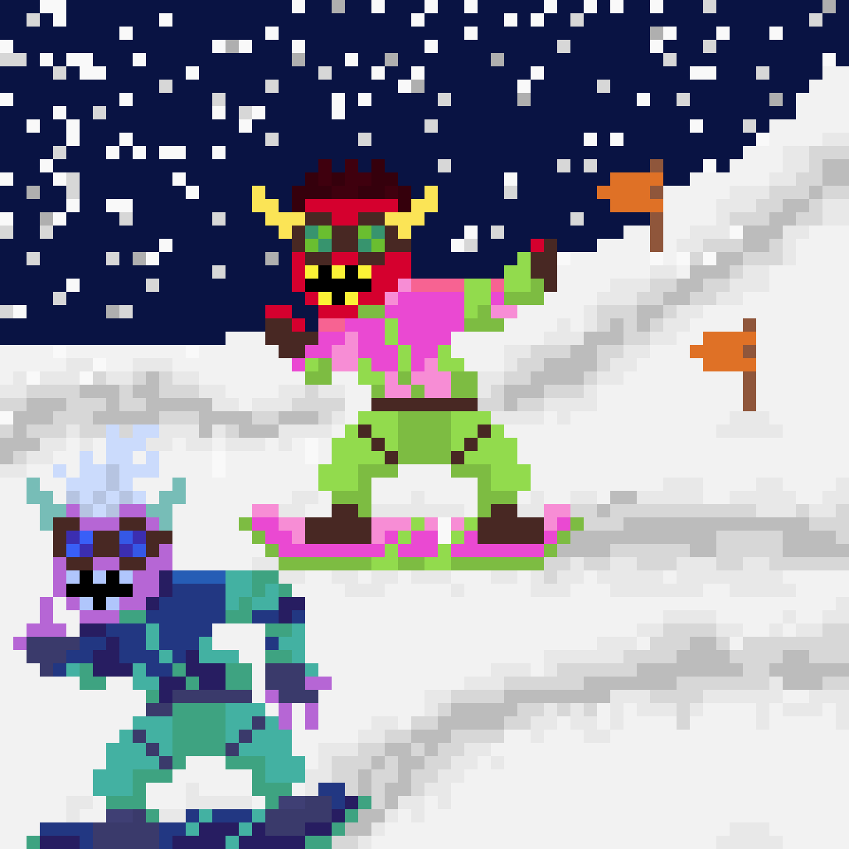 Pixilart - Snow Demons by Zedapixlyx
