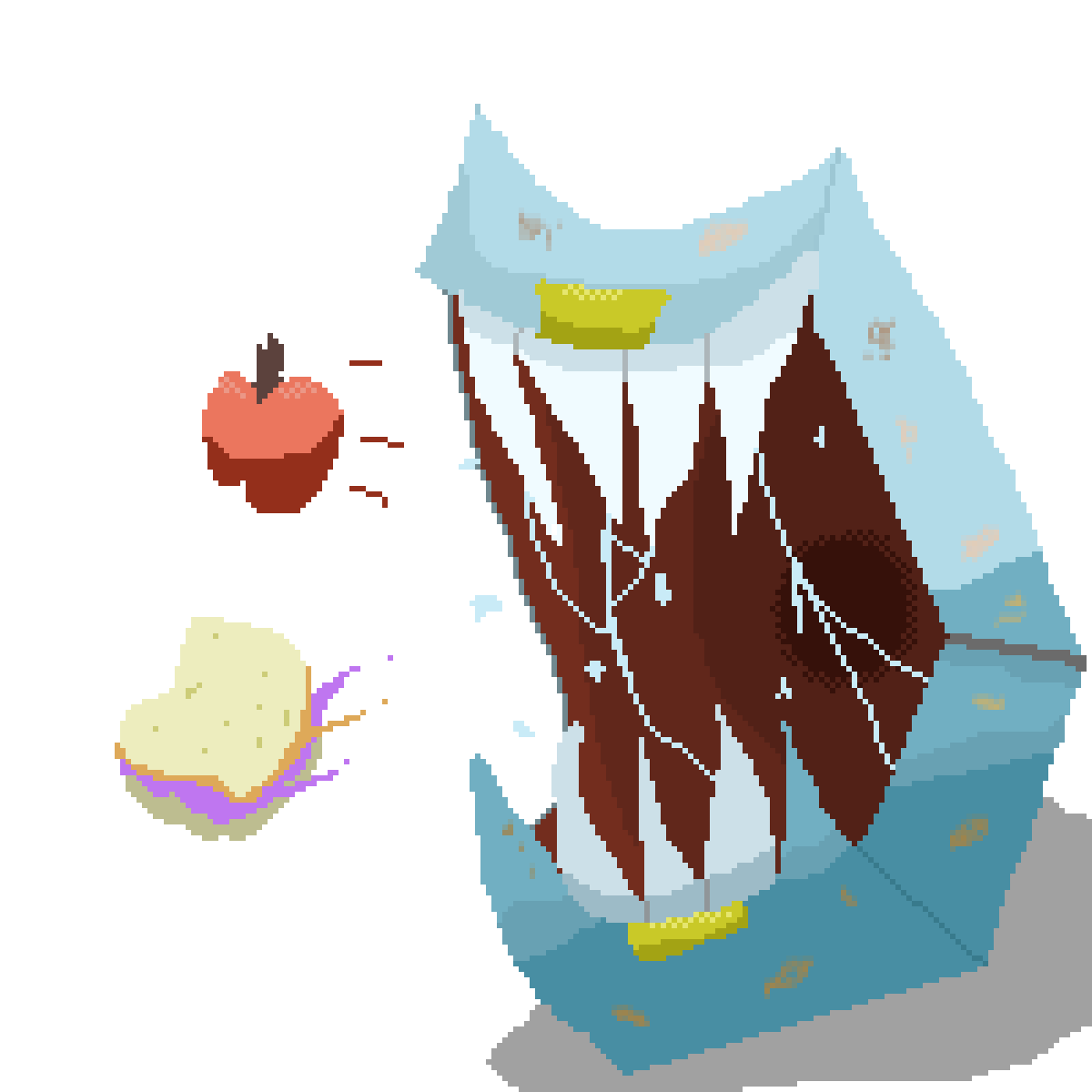 Pixilart He Eatin Those Snacks By Octopie34