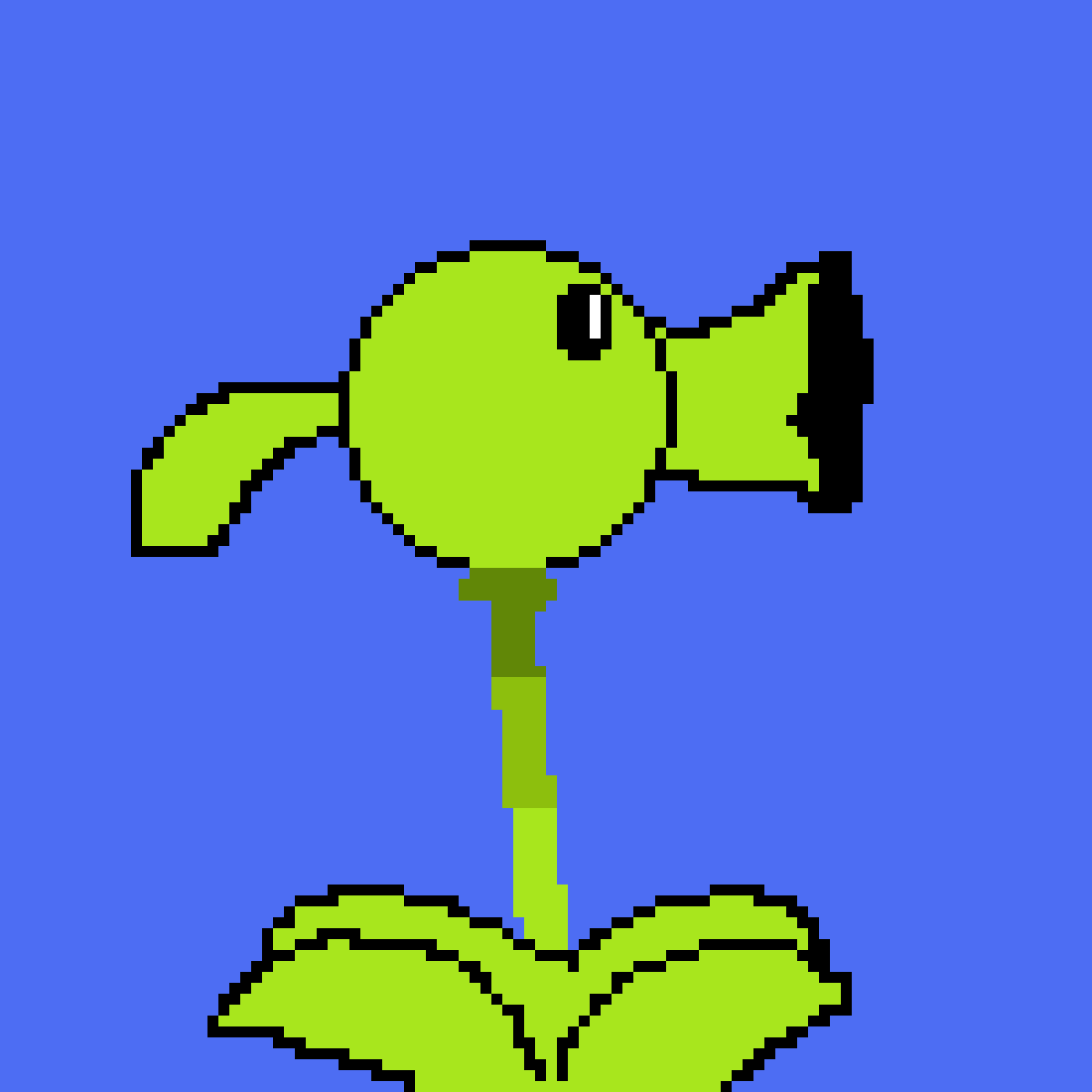 Pixilart - pea shooter by mywifeischez
