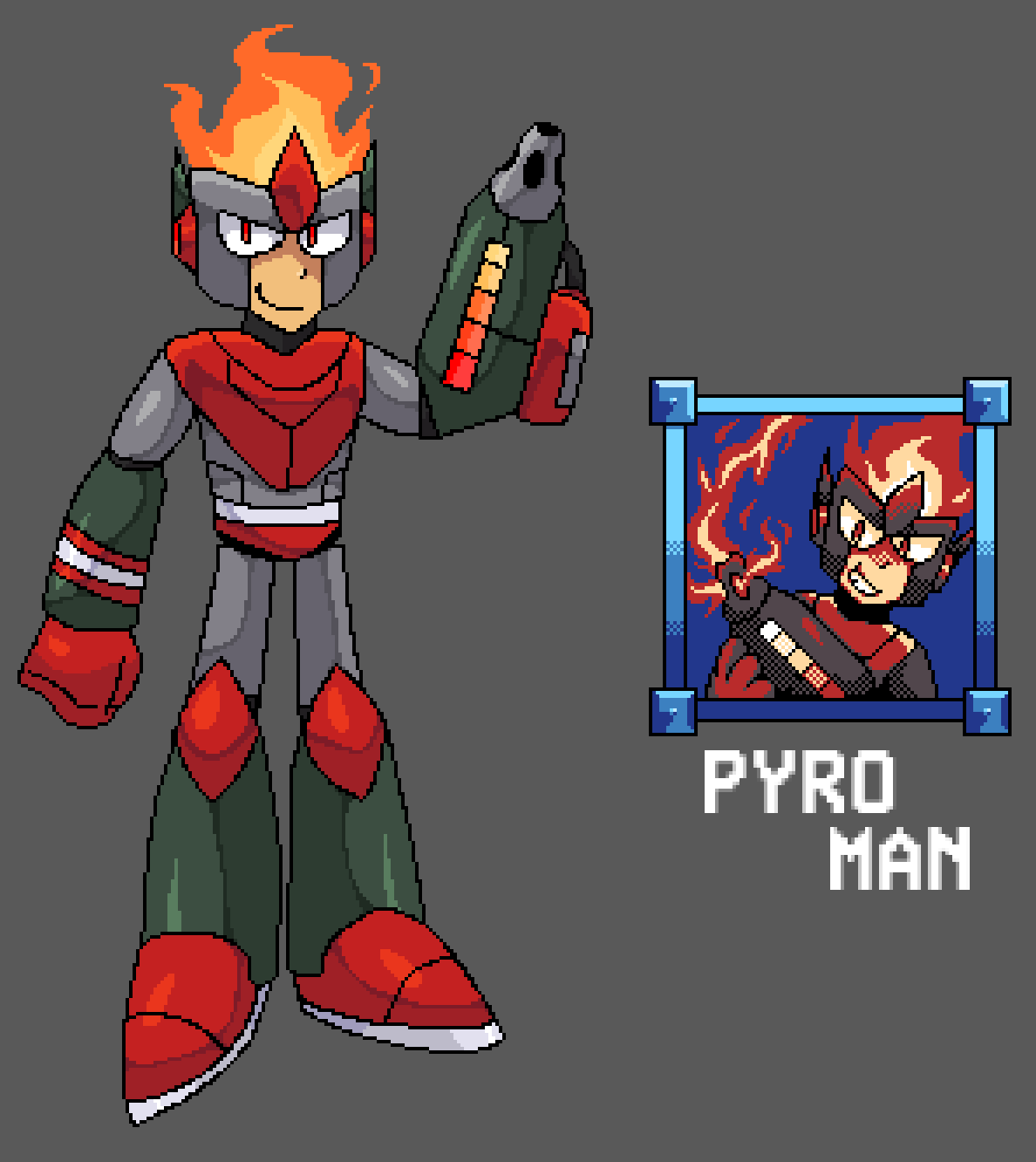 Pixilart - PYRO MAN by Rotijuegos