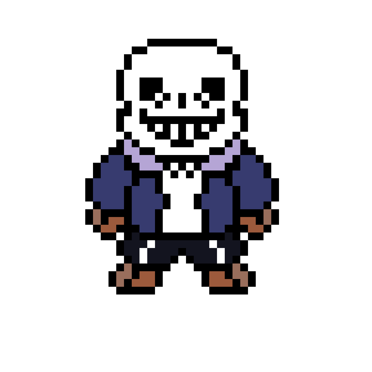 Pixilart - Dusttale Tragedy - Sans Overworld Sprite by KaosKing