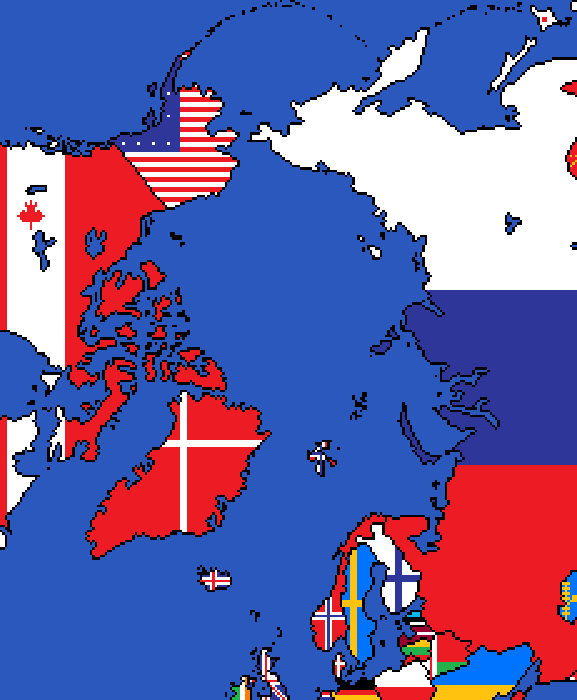 Pixilart - Map Flag Arctic by jpapgames