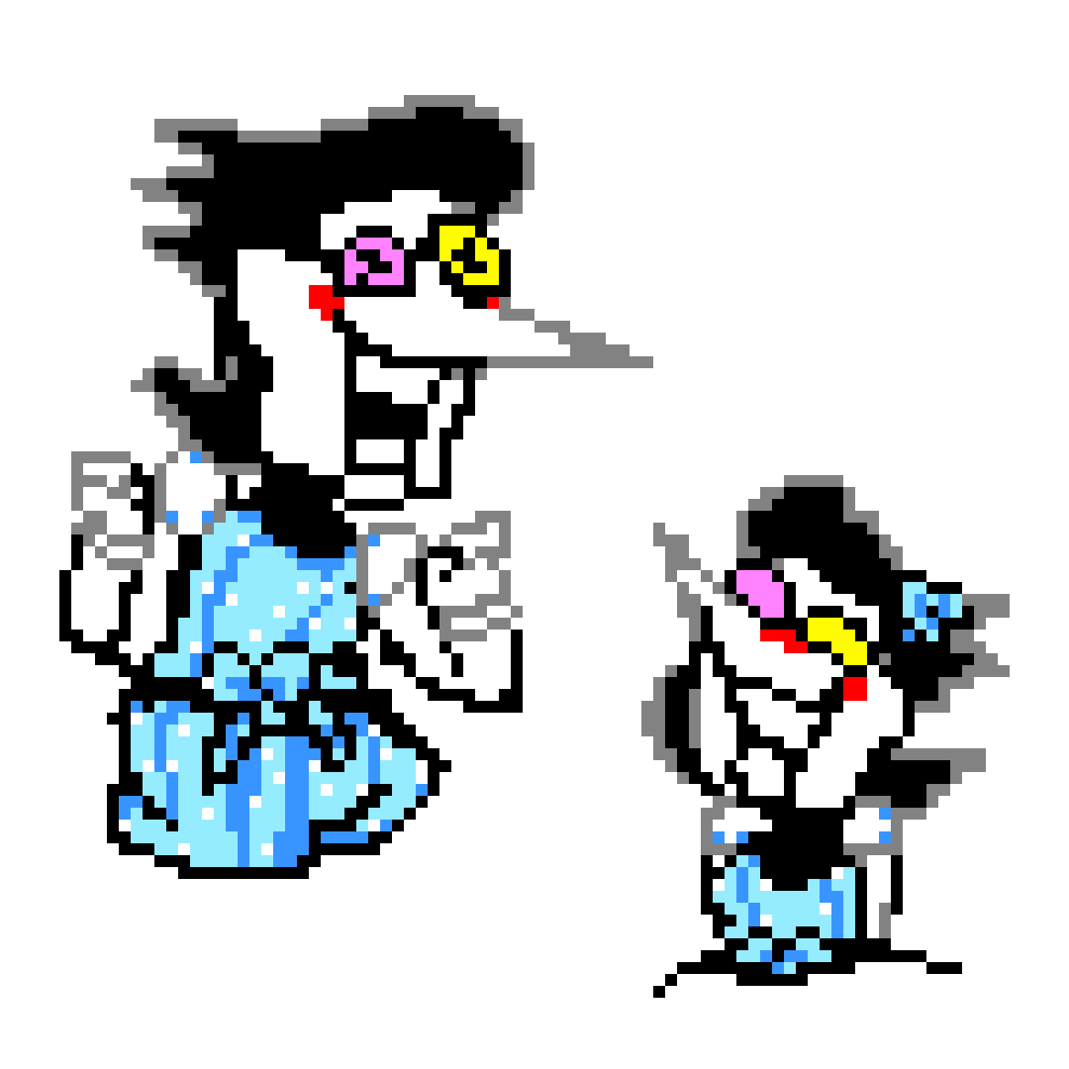 Pixilart - Spamton Dress doodle x2 by ManOfPipis1997