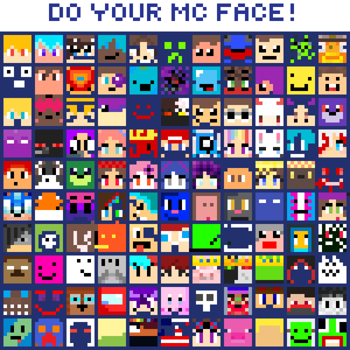 Pixilart - Make your MC face by PlushieVr