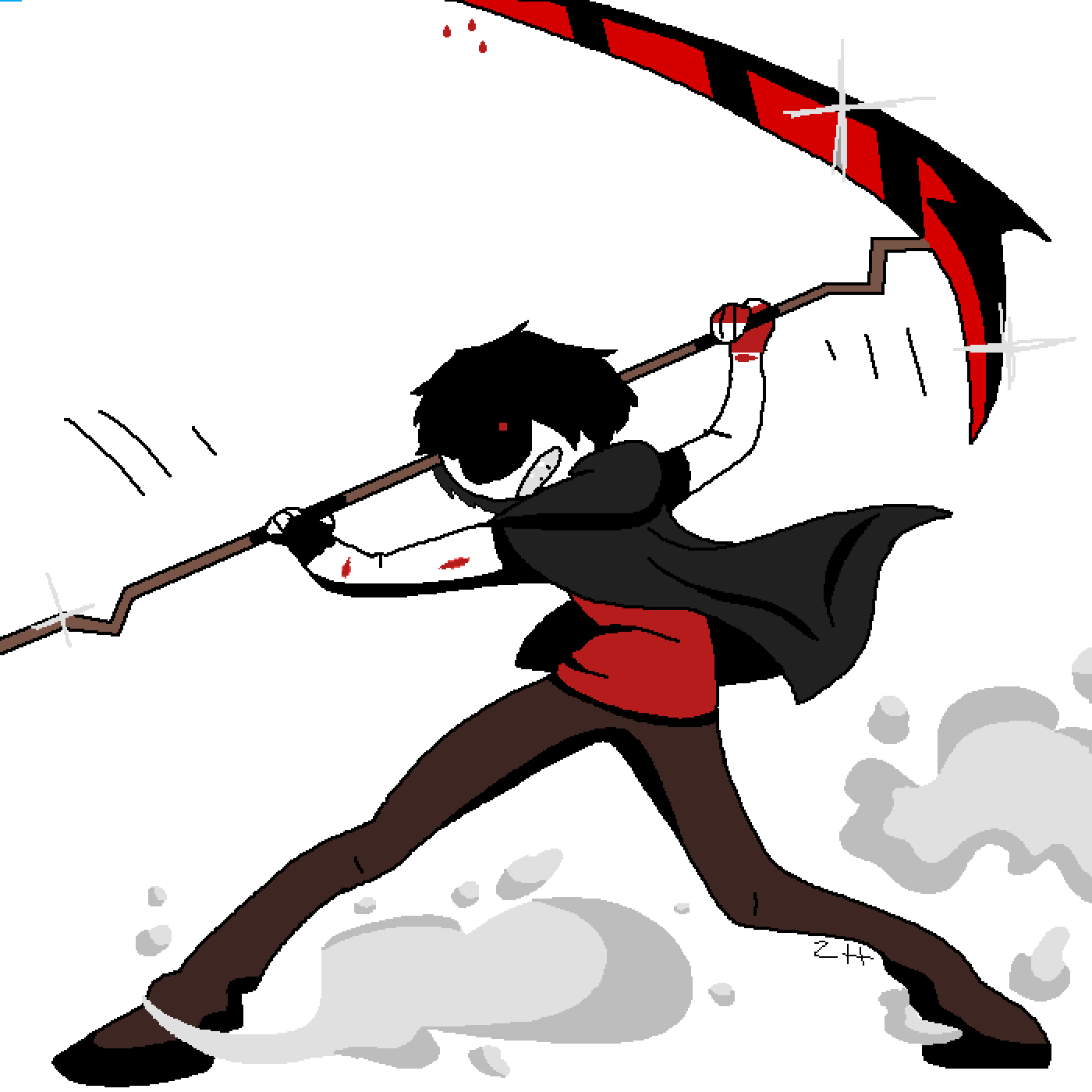 Pixilart - Ash the reaper villain by AaronTheKitsune