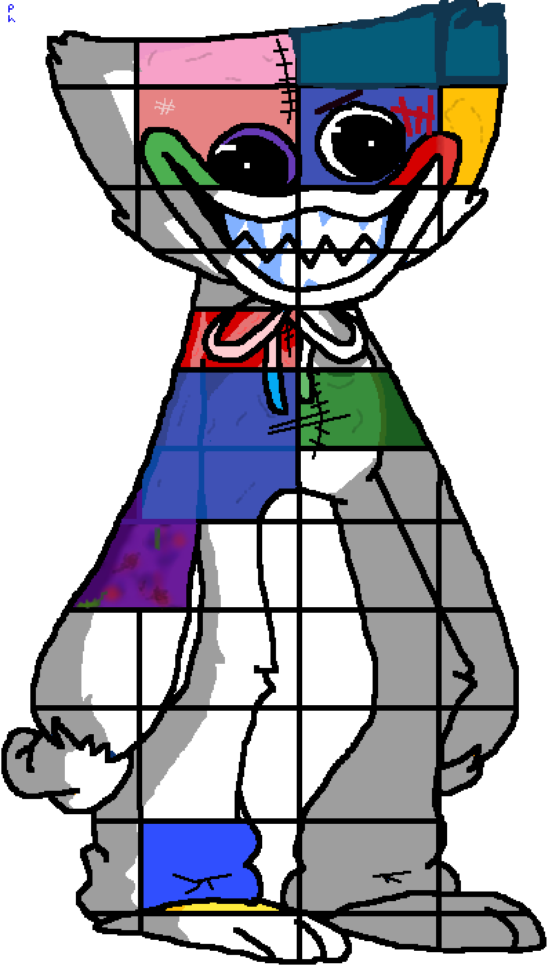 Pixilart - Huggy Wuggy base by Noahart