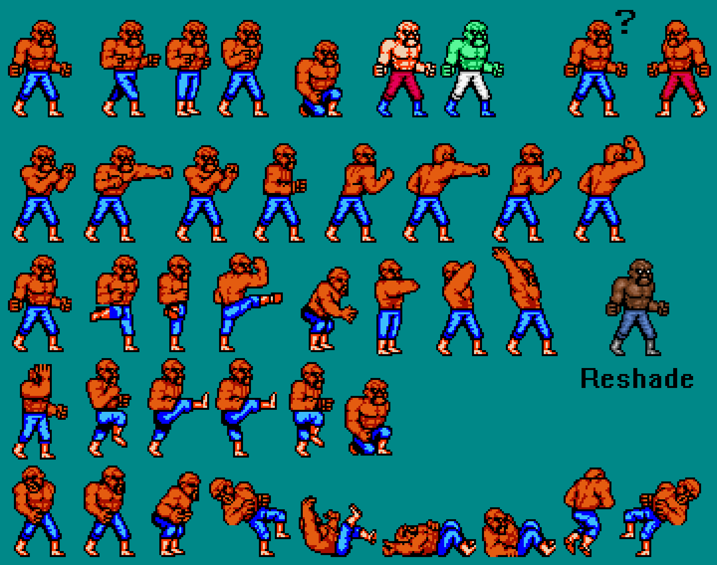Pixilart - Abobo 2.0 custom sprite sheet by Tuxedoedabyss03