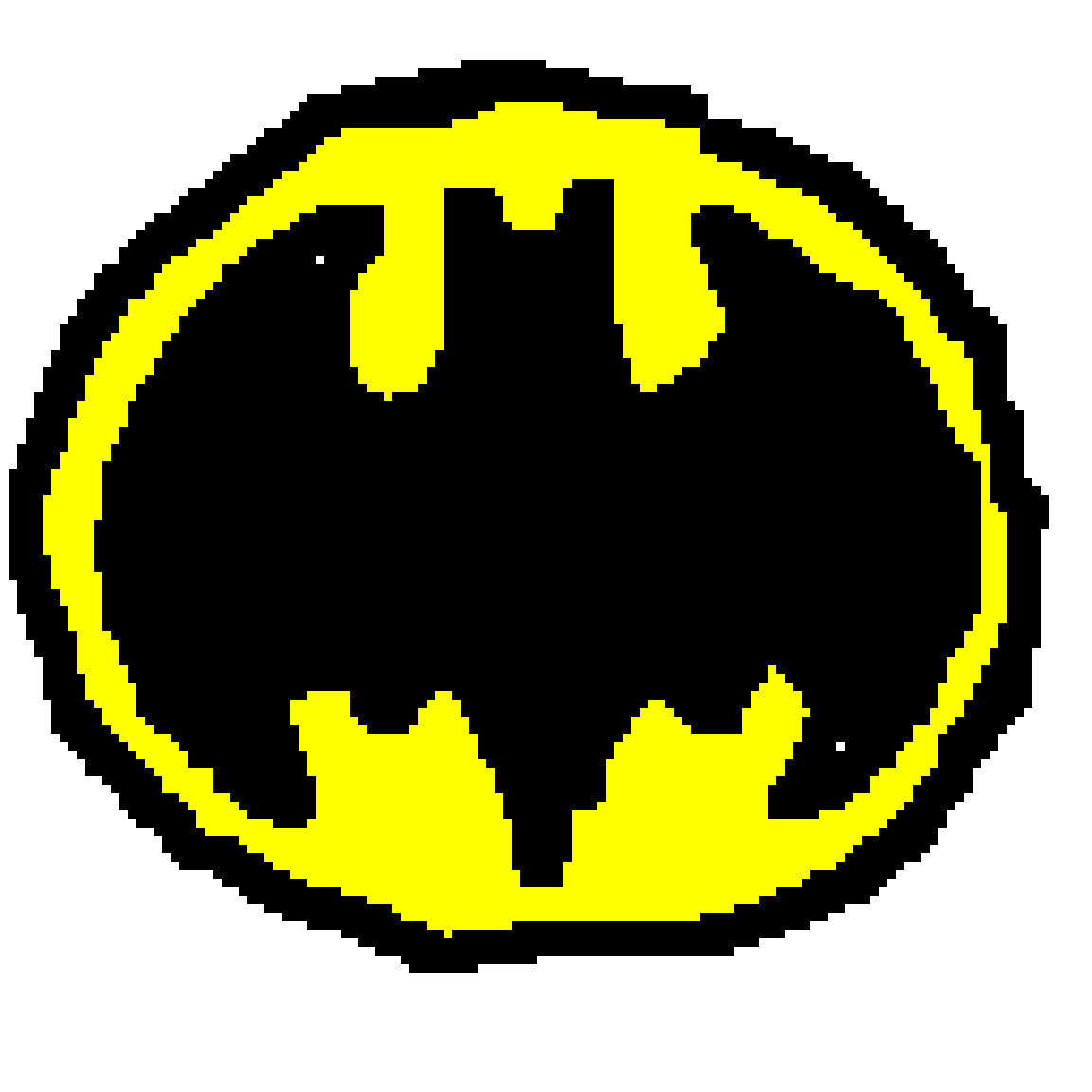 Pixilart - pixel batman logo by YURII-HAYATO
