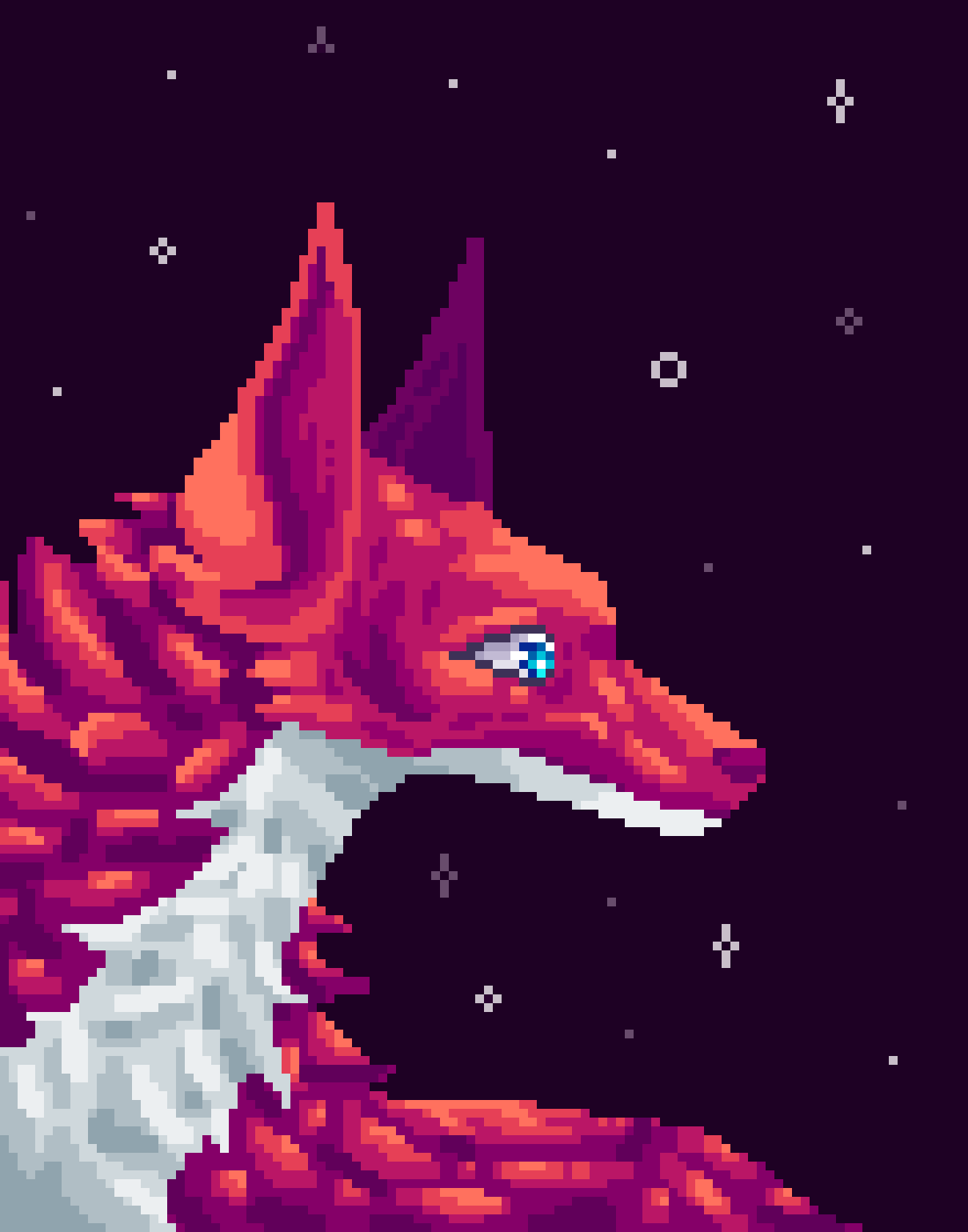 Pixilart Fox Doodle By Glitch Dev