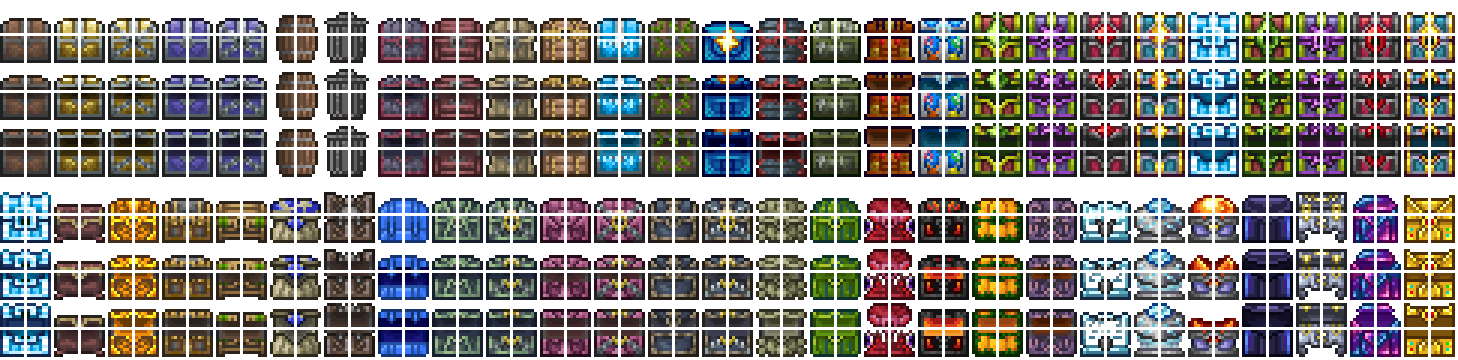 Pixilart - Terraria Tile ID #21 | Chest by tSpritesheeter