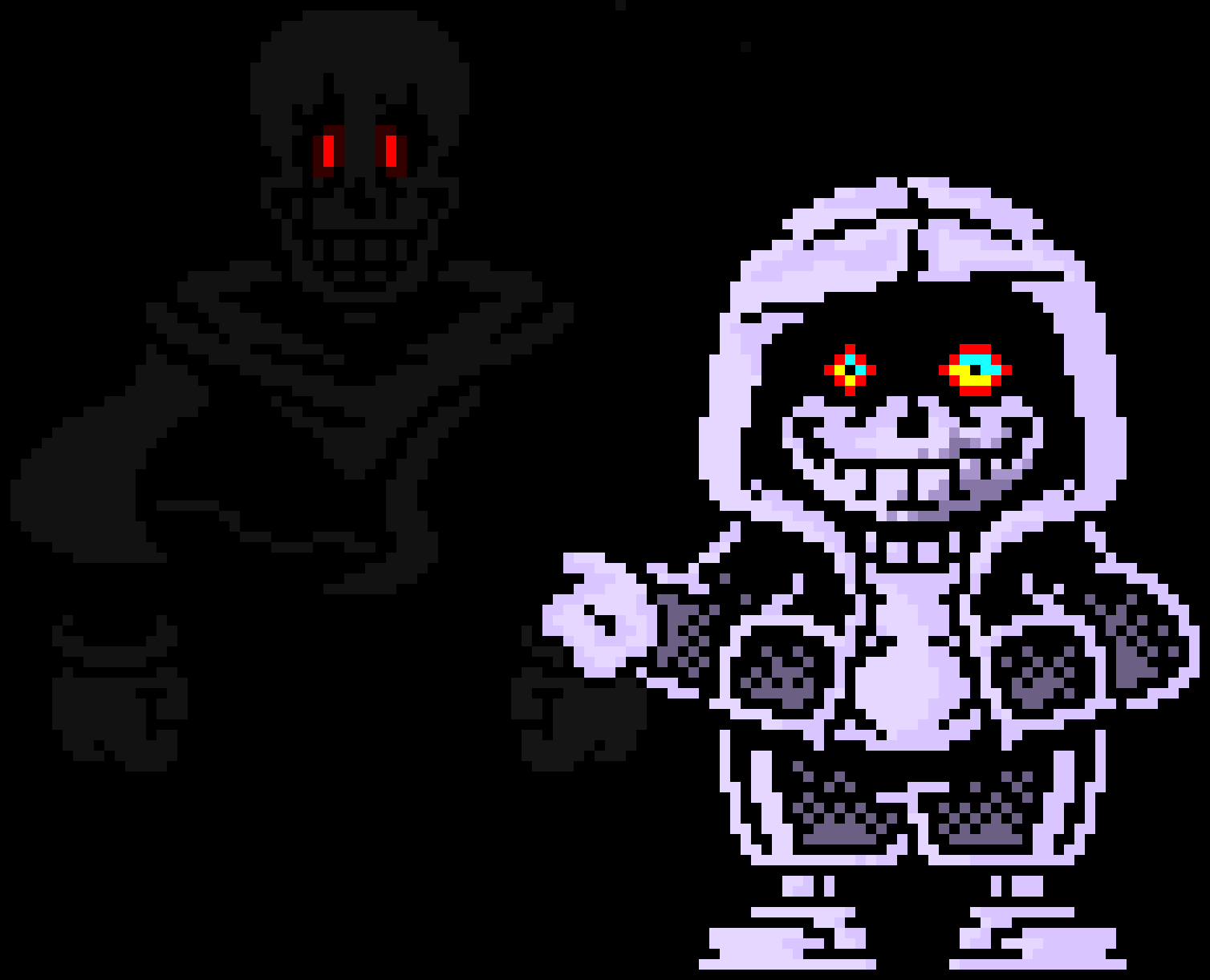 Pixilart - High LV Dust Sans V1 by RandomComputer