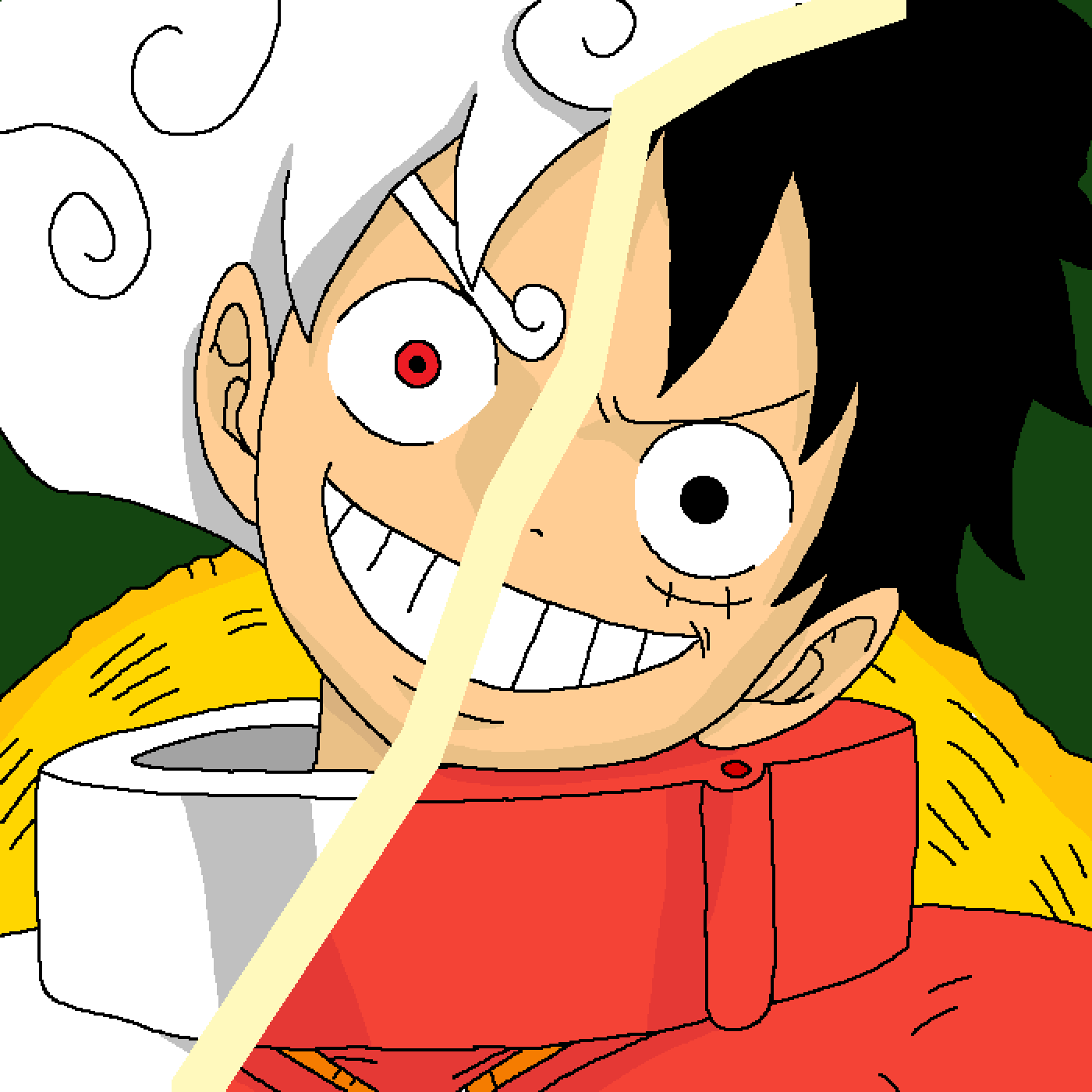 Pixilart - Luffy Base by ArthurTrevisol