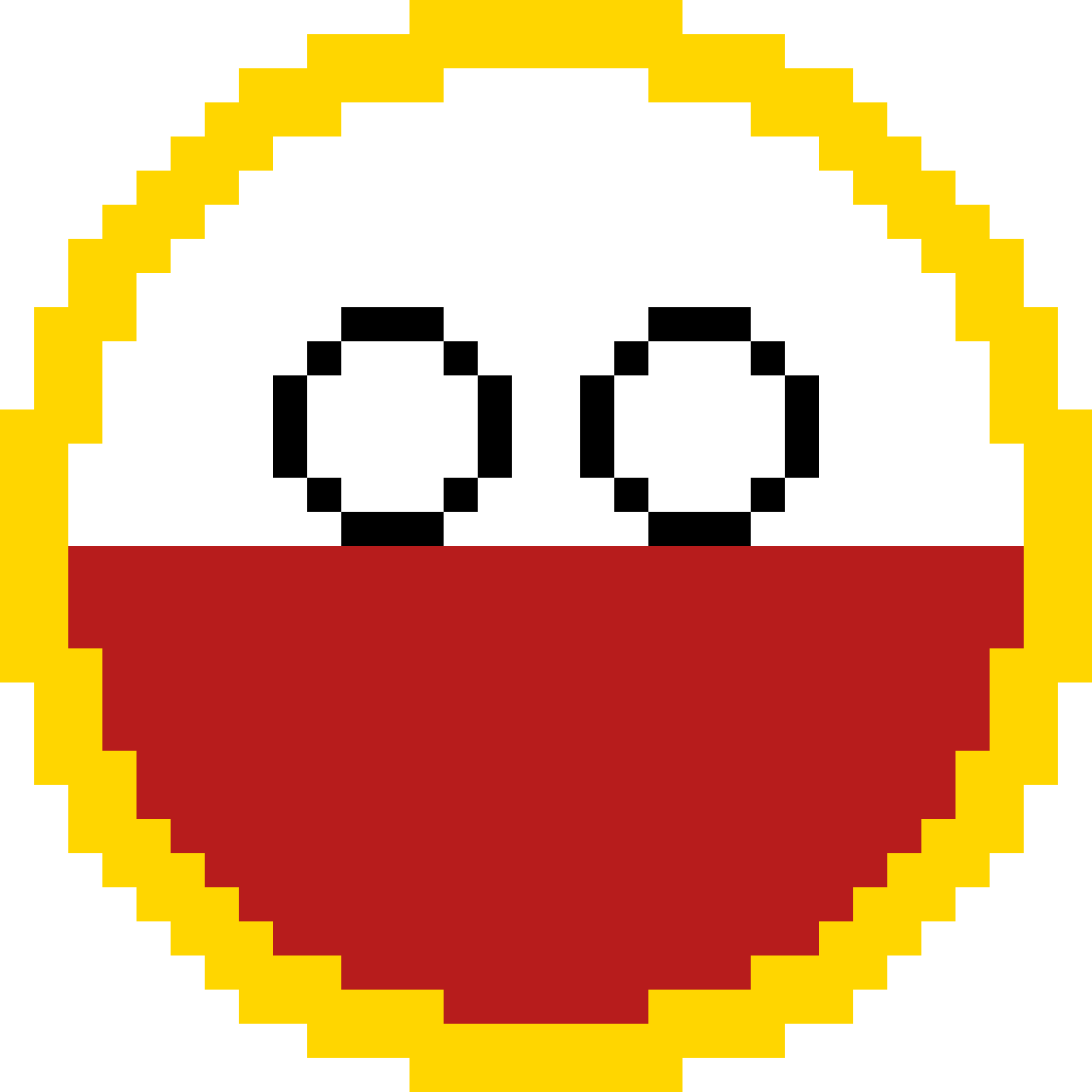 Pixilart - POLANDBALL Badge (32X32) by GRIFFINTON
