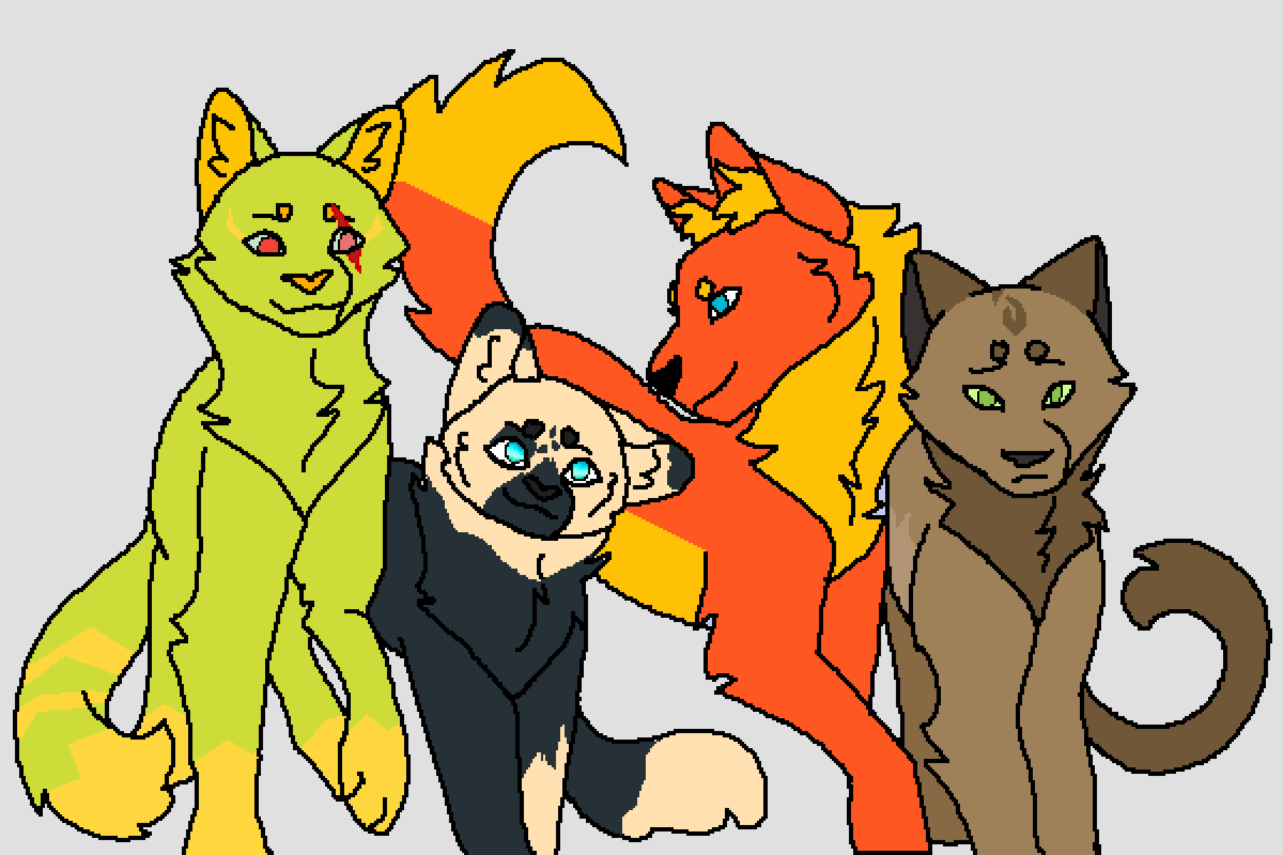 Pixilart - Warrior cats collab by AnnaWeasley17