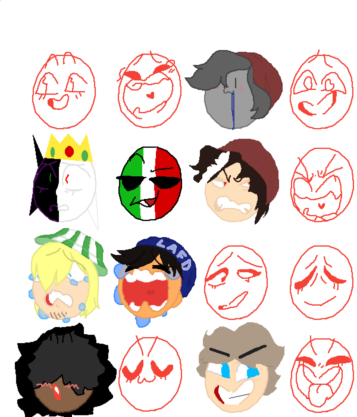 Pixilart - Dream SMP Faces Update by SomeOnlineArt