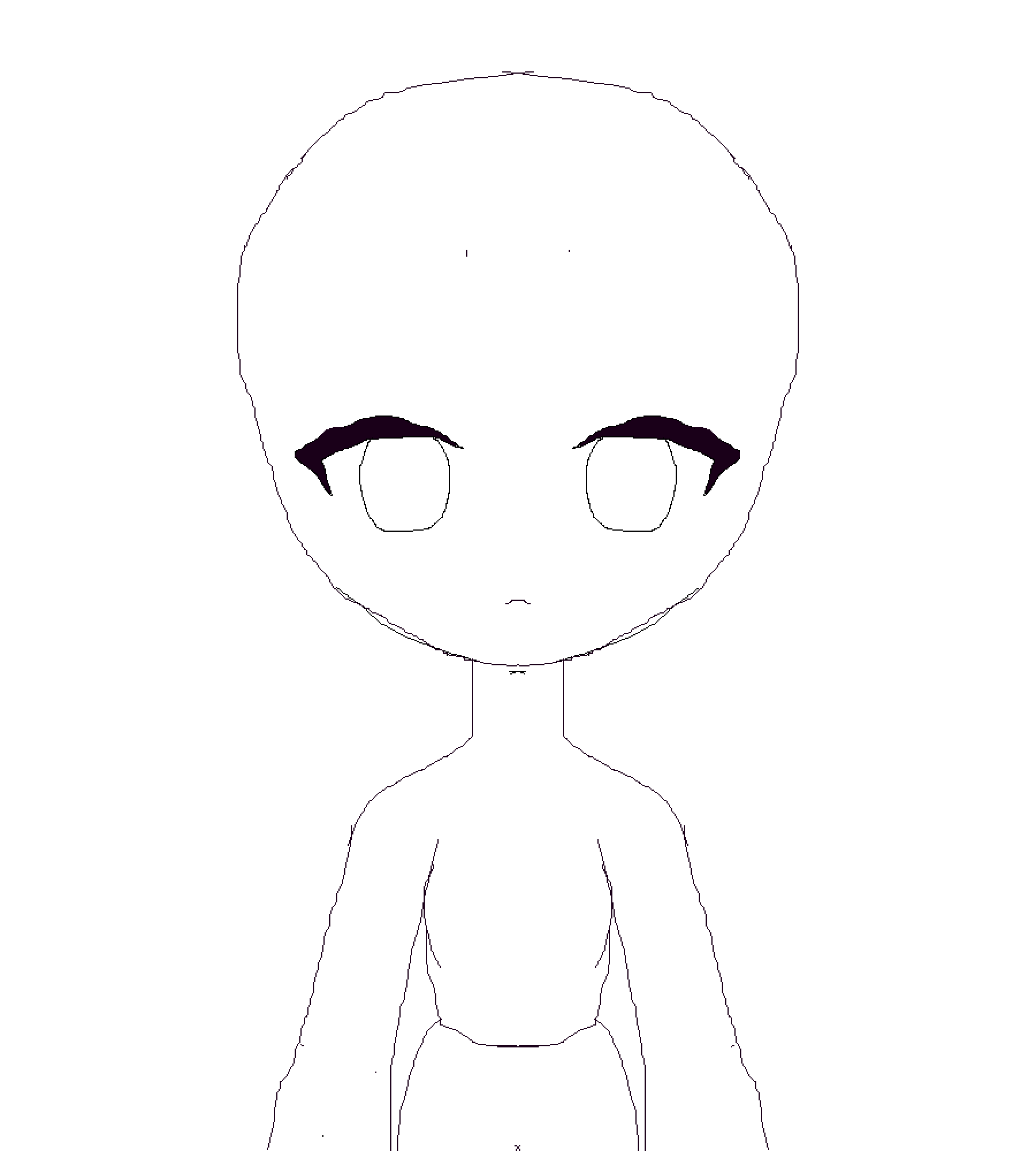 Pixilart - Chibi Girl Base by Kamado123