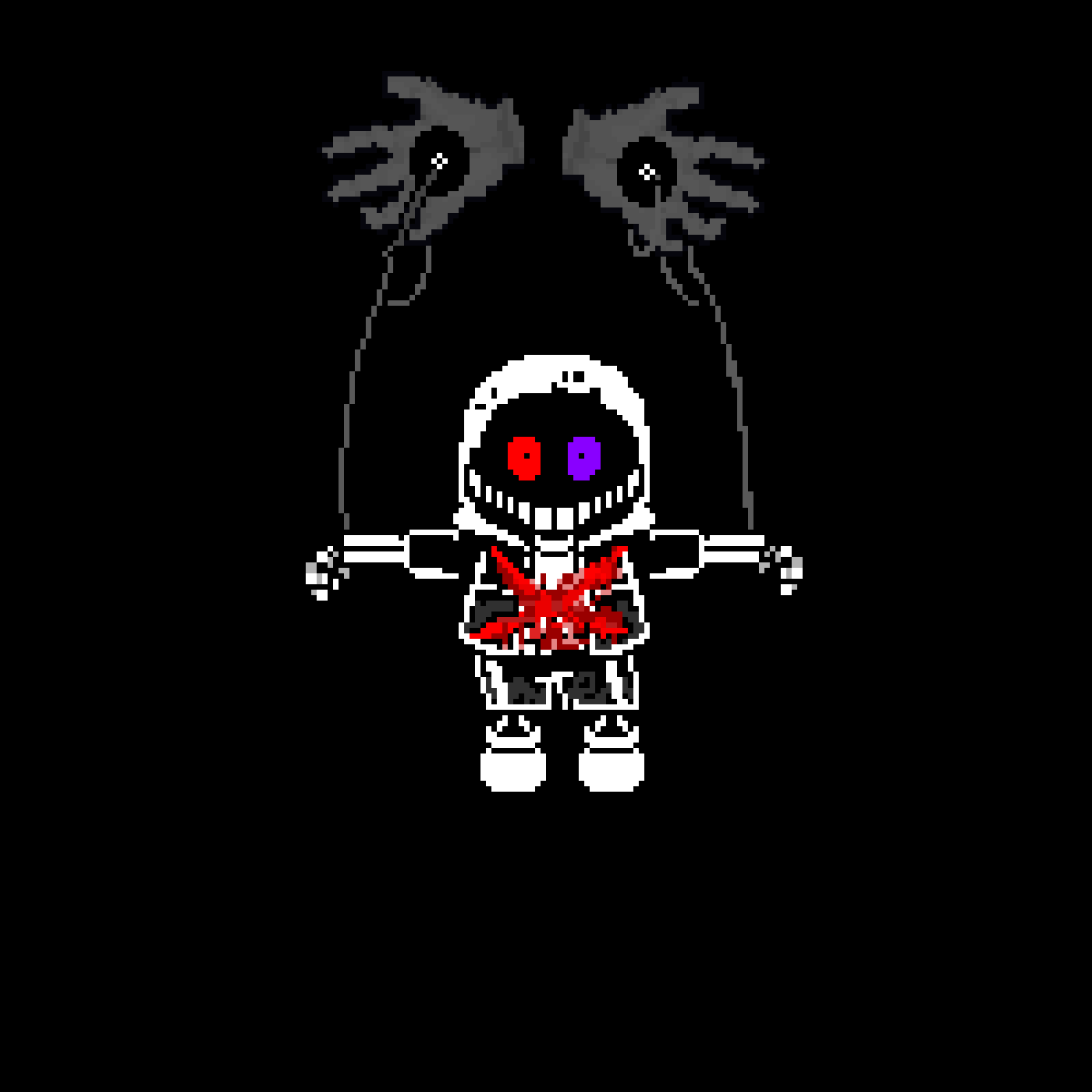 Pixilart - A skele-ton of control remastered by TEAM-USLG
