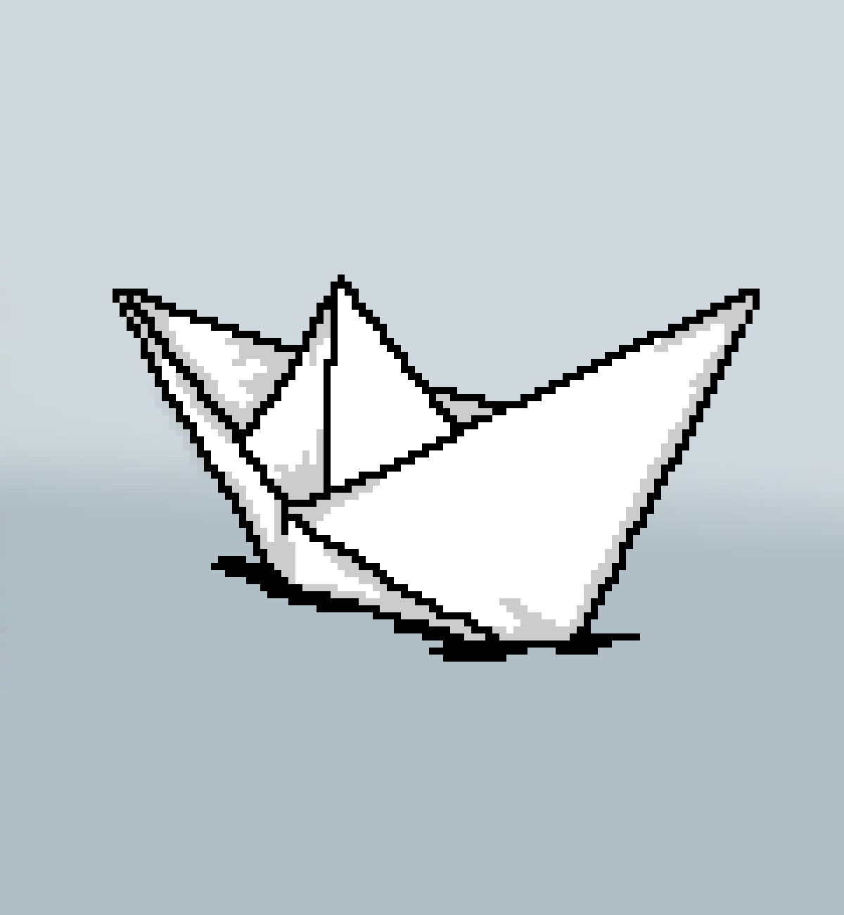 Pixilart - paper boat by Artinosaurus