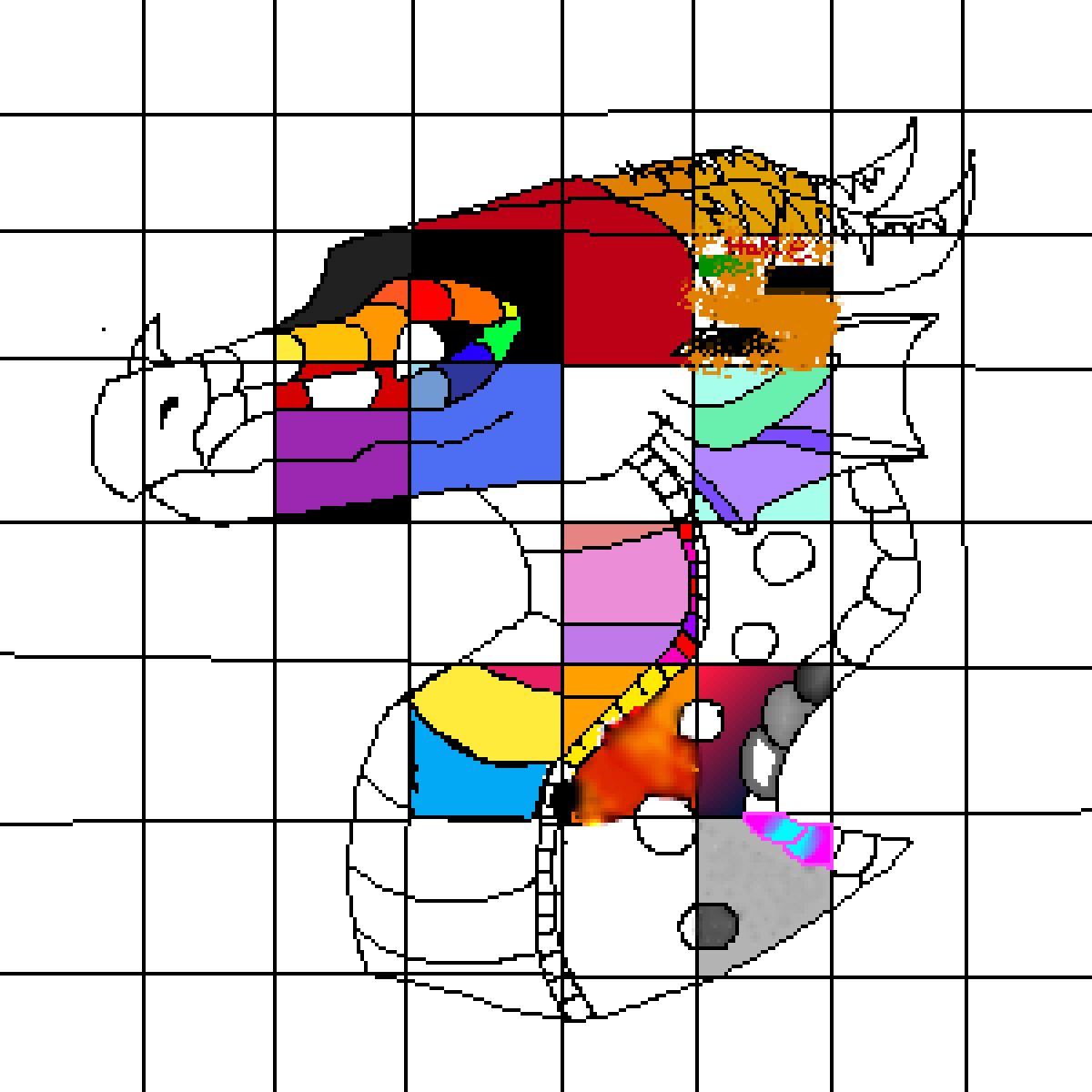 Pixilart - Color in a square of this Rainwing WOHO 12/5/2023 by ...