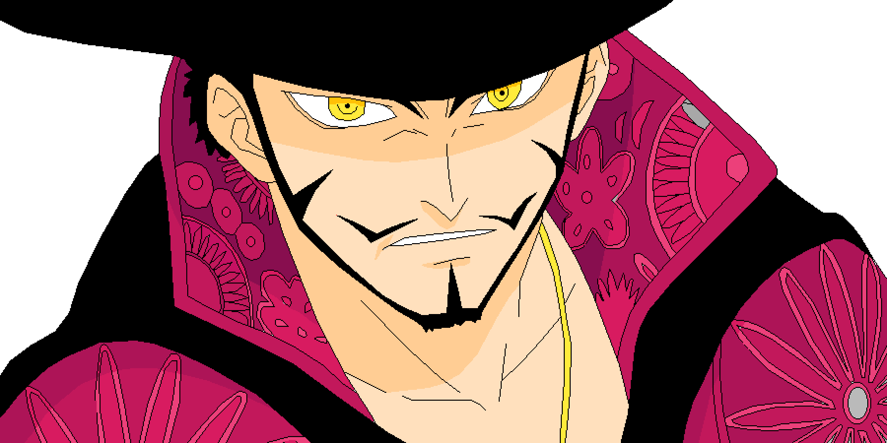 Pixilart - mihawk base (I colored) by wazidude