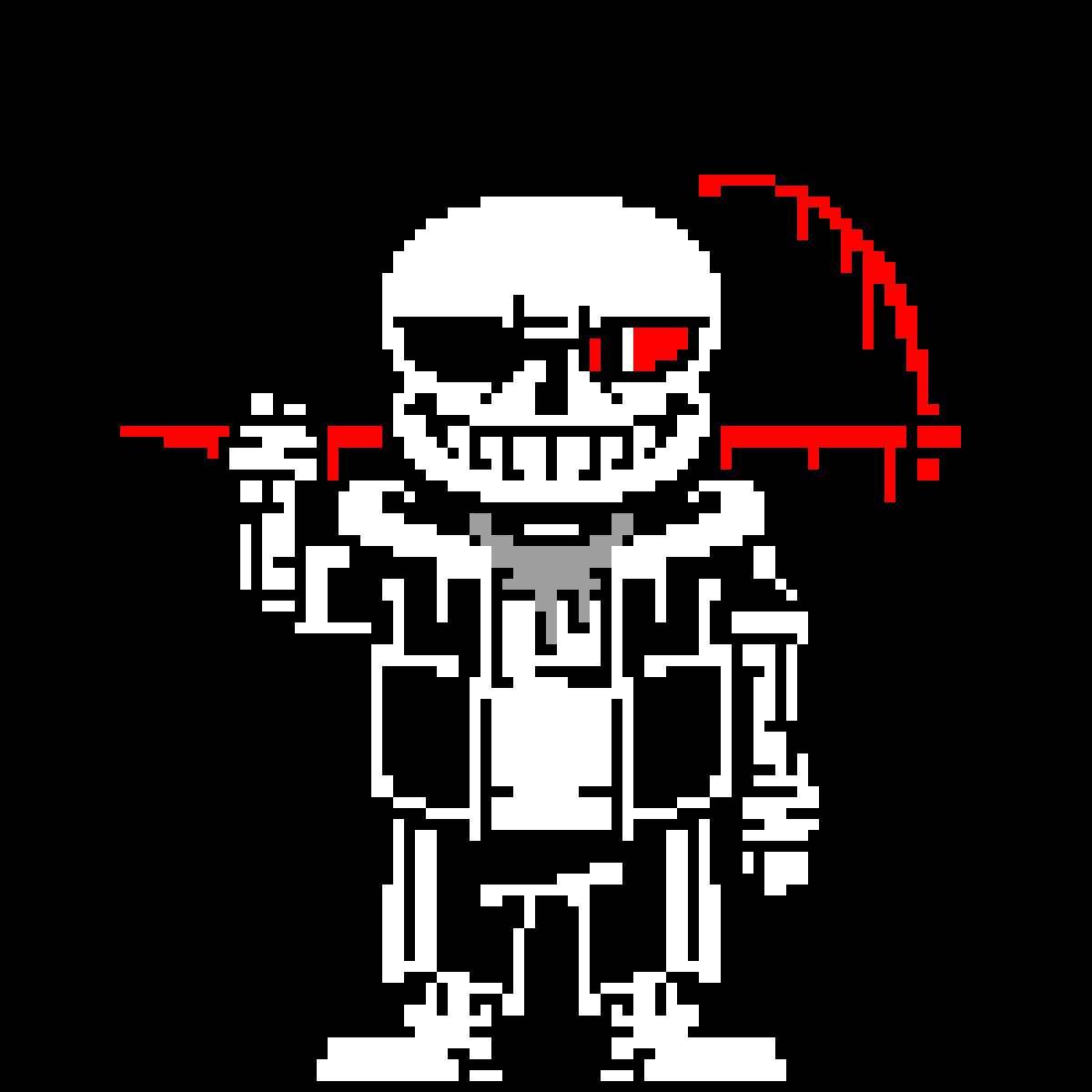 Pixilart - psycho sans by HDS-sans