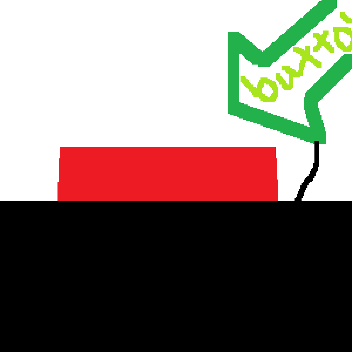 Pixilart - big red button by CrabGaming