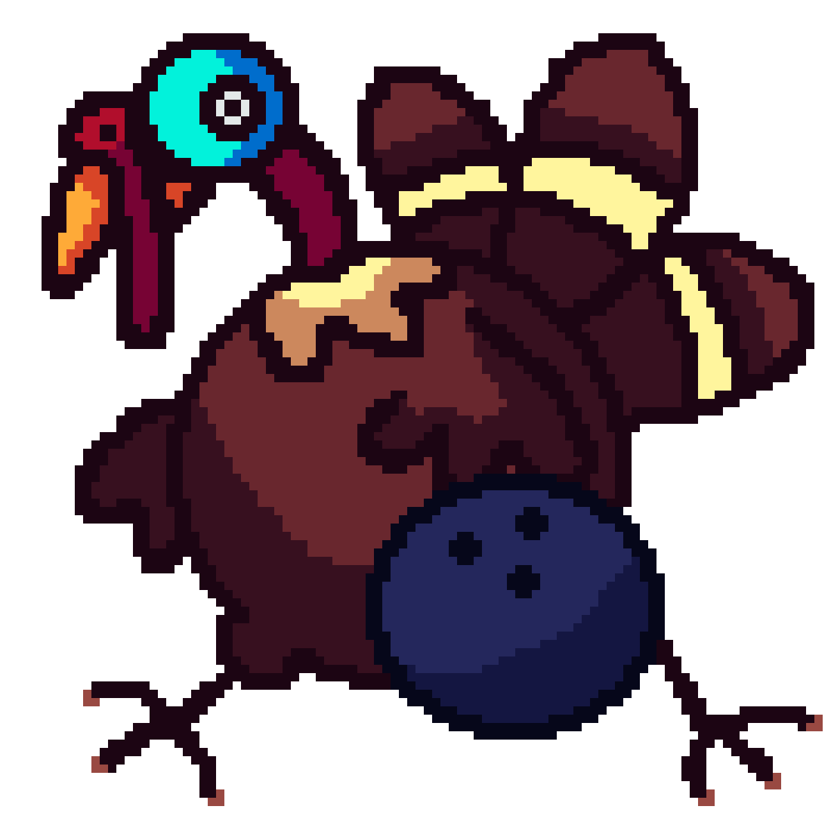 Pixilart - bowling turkey by Nick333